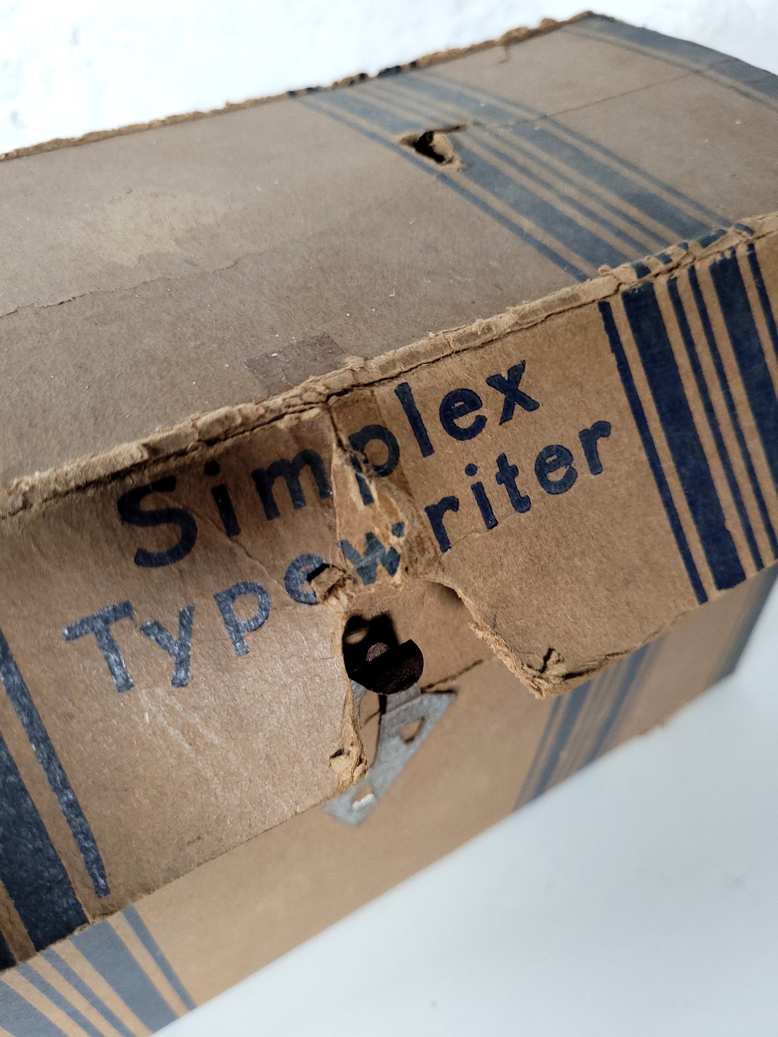 Antique Simplex Model A Typewriter in Original Box / Toy Typewriter ...