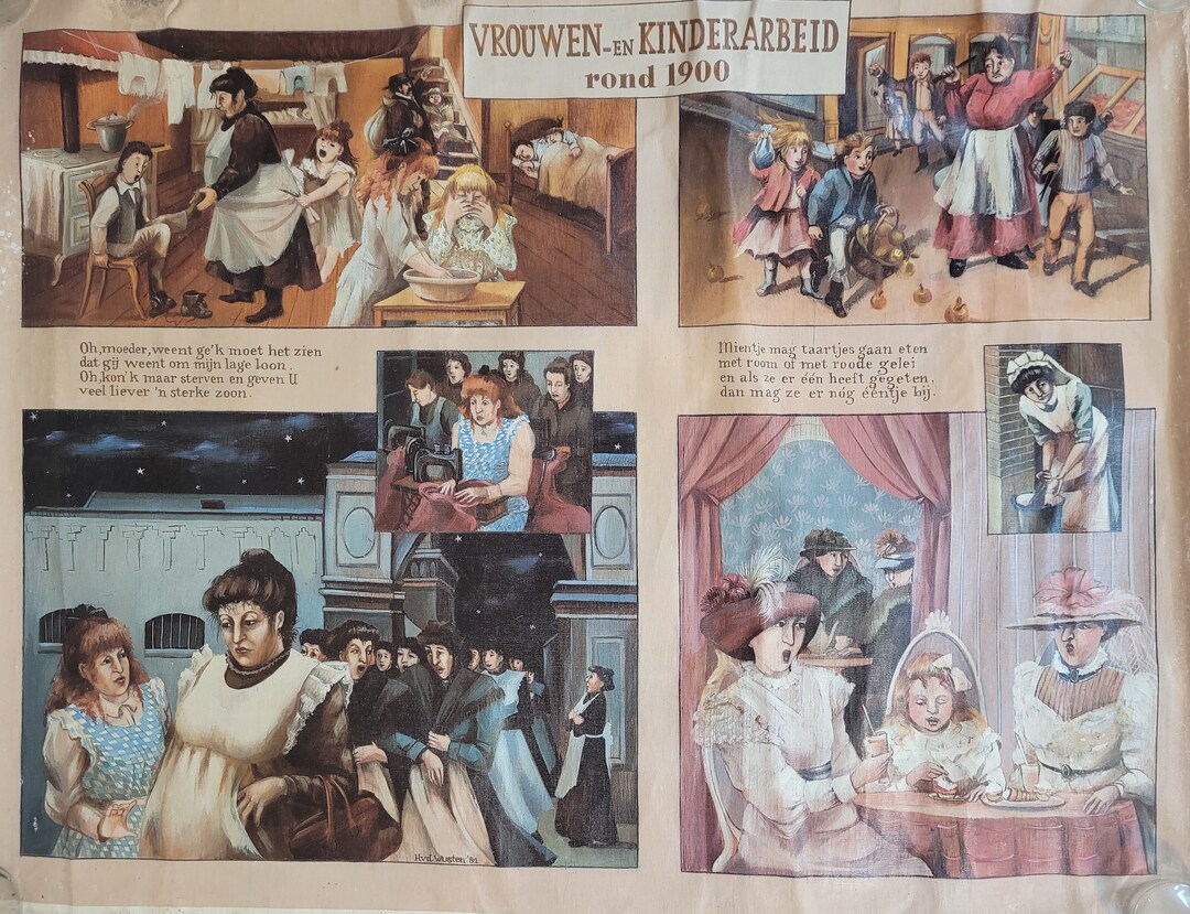 Dutch Feminist History Poster / Women and Child Labour / Vrouwen En ...