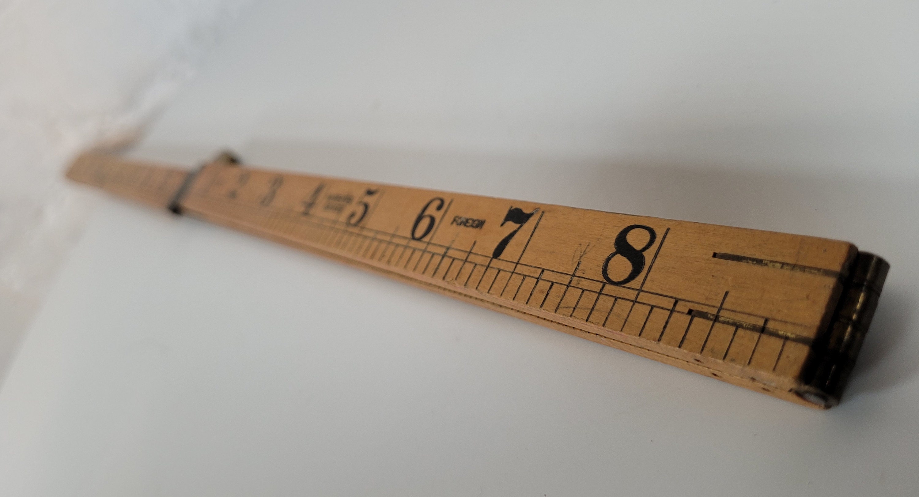 Vintage Folding Ruler / Boxwood Rule / Vintage Measuring Stick ...