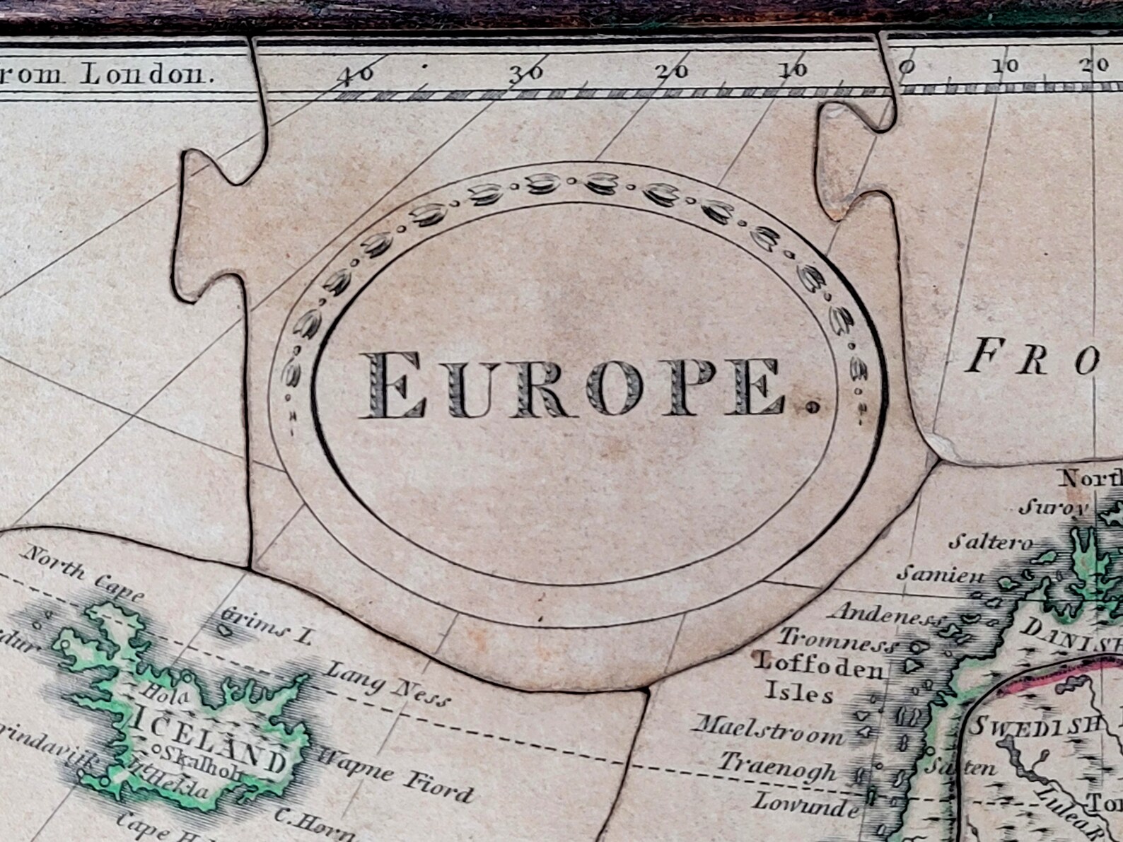 Antique Georgian Map of Europe Jigsaw / Antique John Spilsbury Style ...