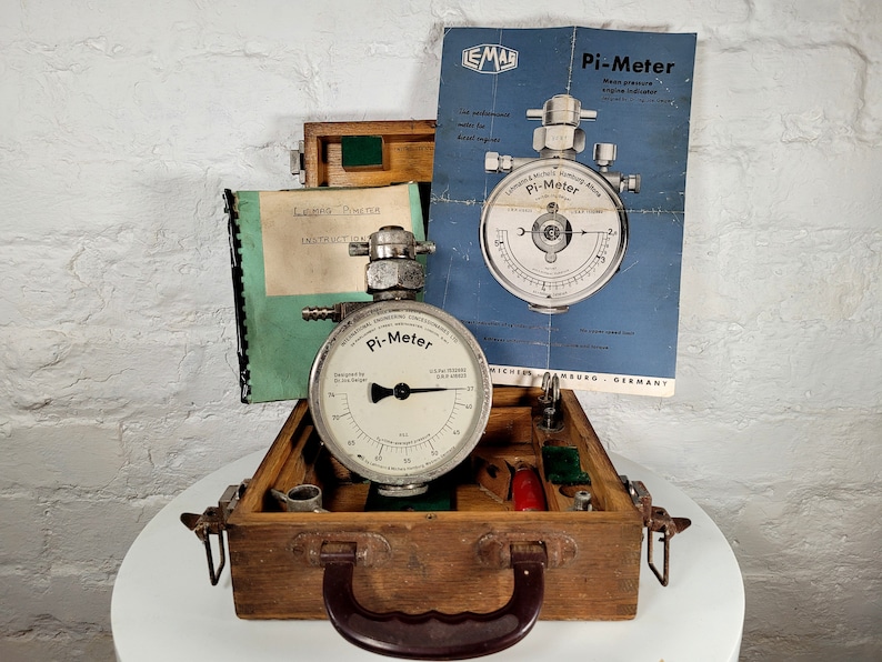 Vintage Pi-meter / Vintage Pressure Gauge / Vintage Lehman and - Etsy