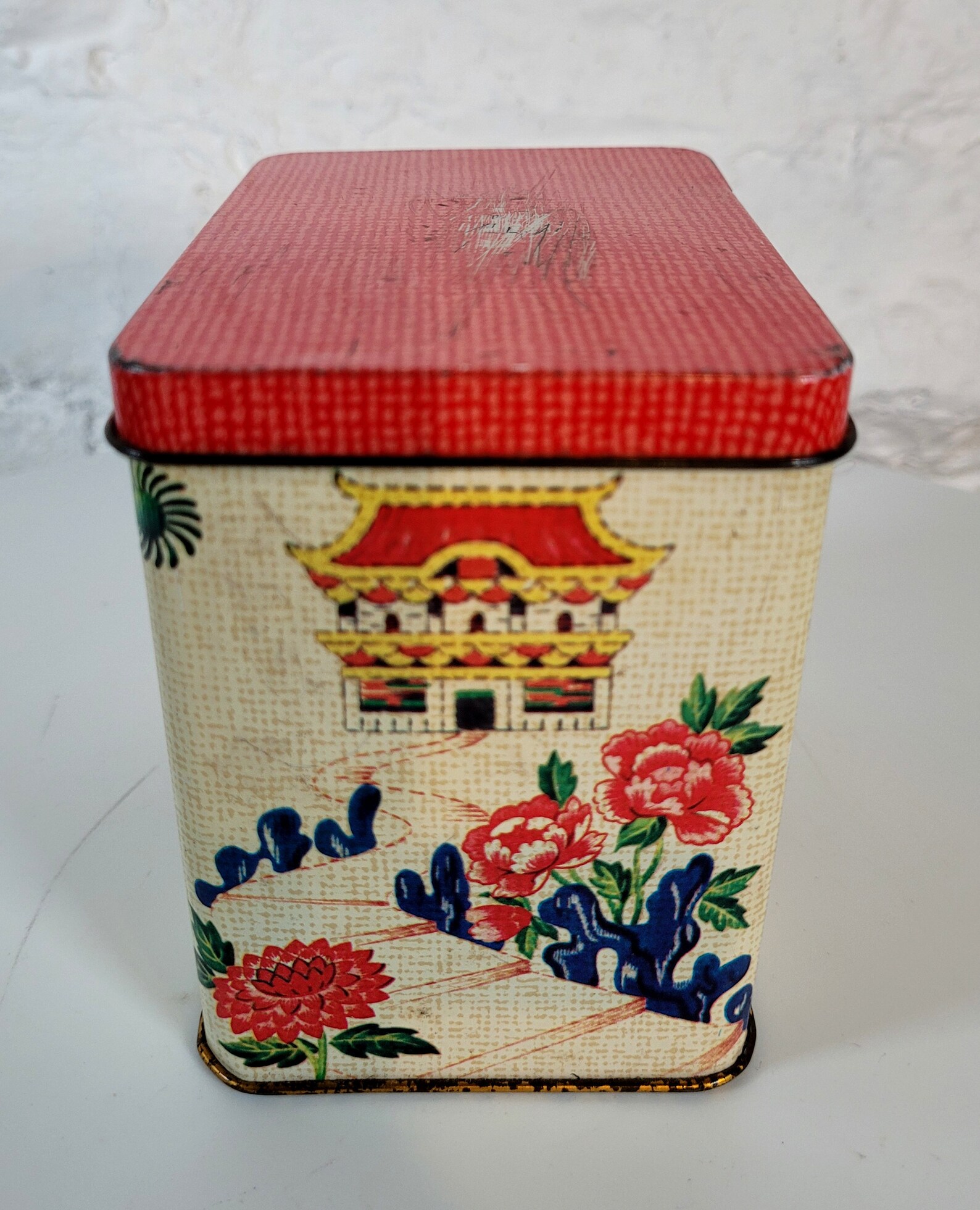 Vintage Chinese Tea Caddy / Chinese Tea Caddy / Mid Century Kitsch ...