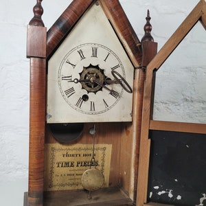 Antique American Gothic 30 Hour Clock by E.N. Welch of Forestville ...