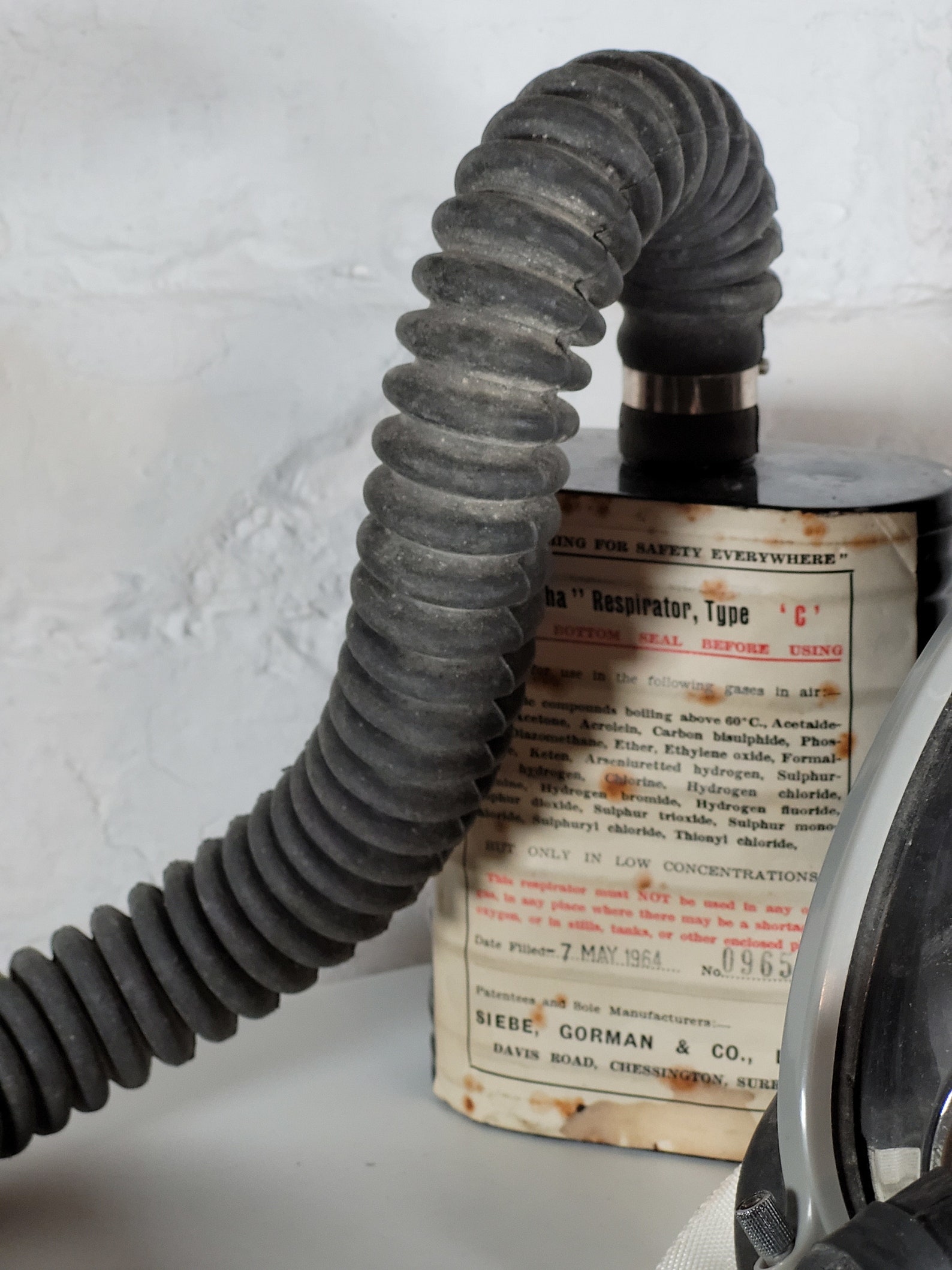 Vintage Puretha Type C Respirator / Vintage Gas Mask - Etsy Canada