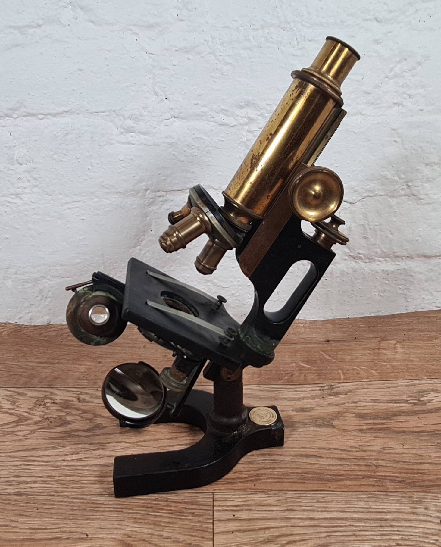 Large Antique / Vintage Brass Microscope by Bausch and Lomb - Etsy