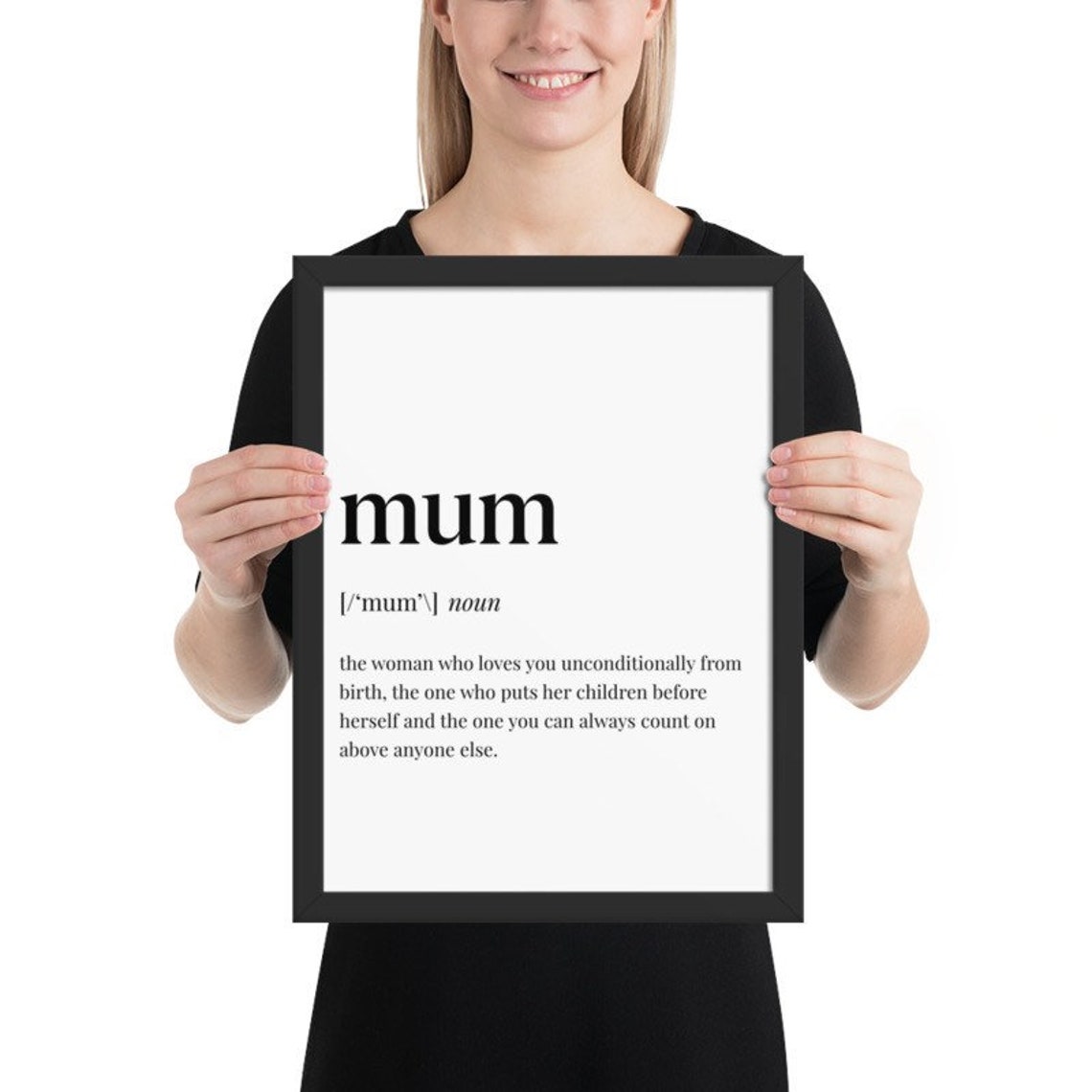 Mum Definition Print Gift For Mum Mum Quote Print Home Etsy