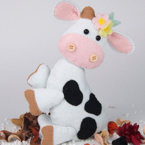 Cow Toy Pattern Download/cow Fawn Pattern Pdf/felt Stuffed Cow - Etsy UK
