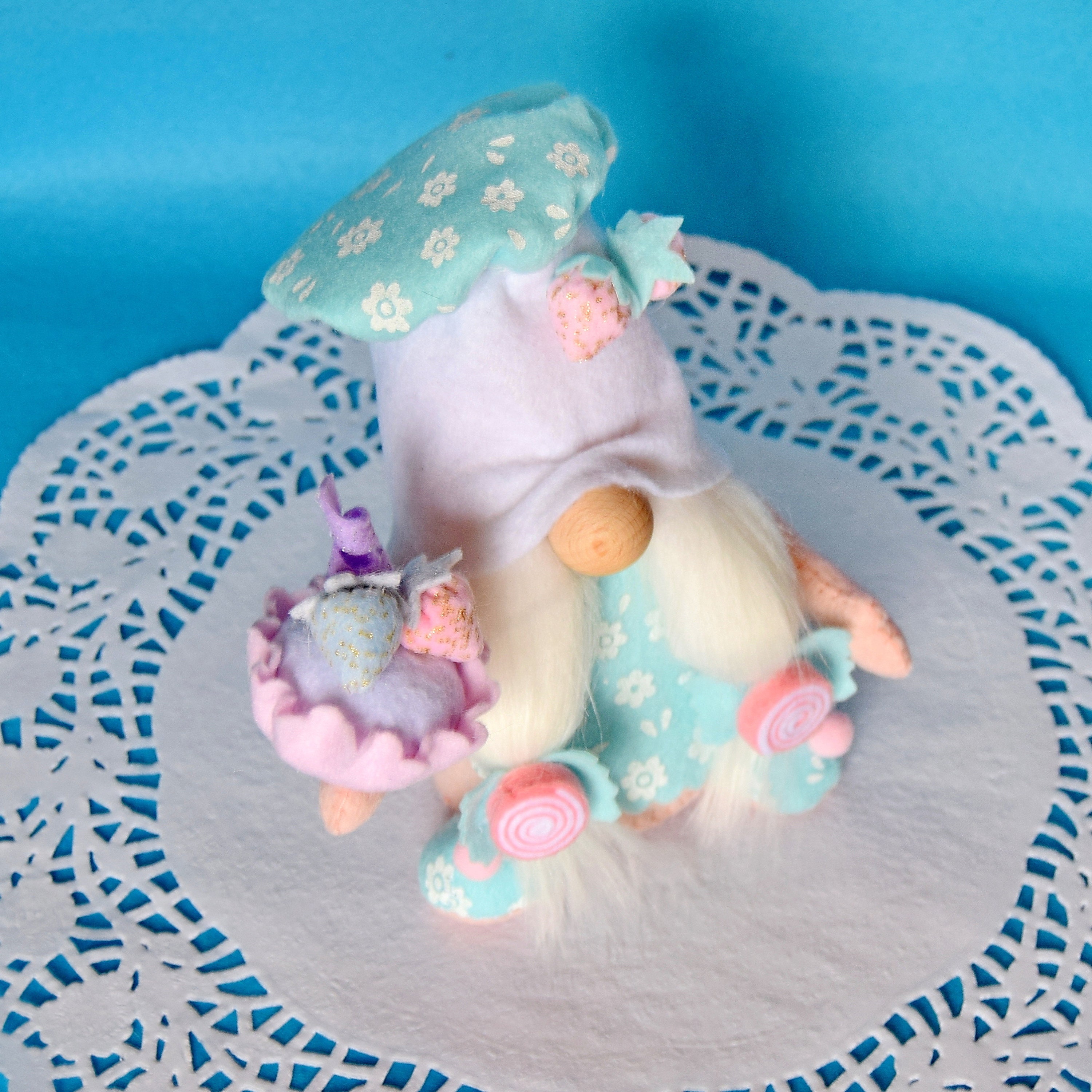 Gnome Cake Chef PDF Pattern/pdf Pattern and Tutorial Sewing Felt Gnome ...