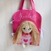 Pocket Puppet With Carrier Pattern/felt Doll With Travel Bag Pattern ...