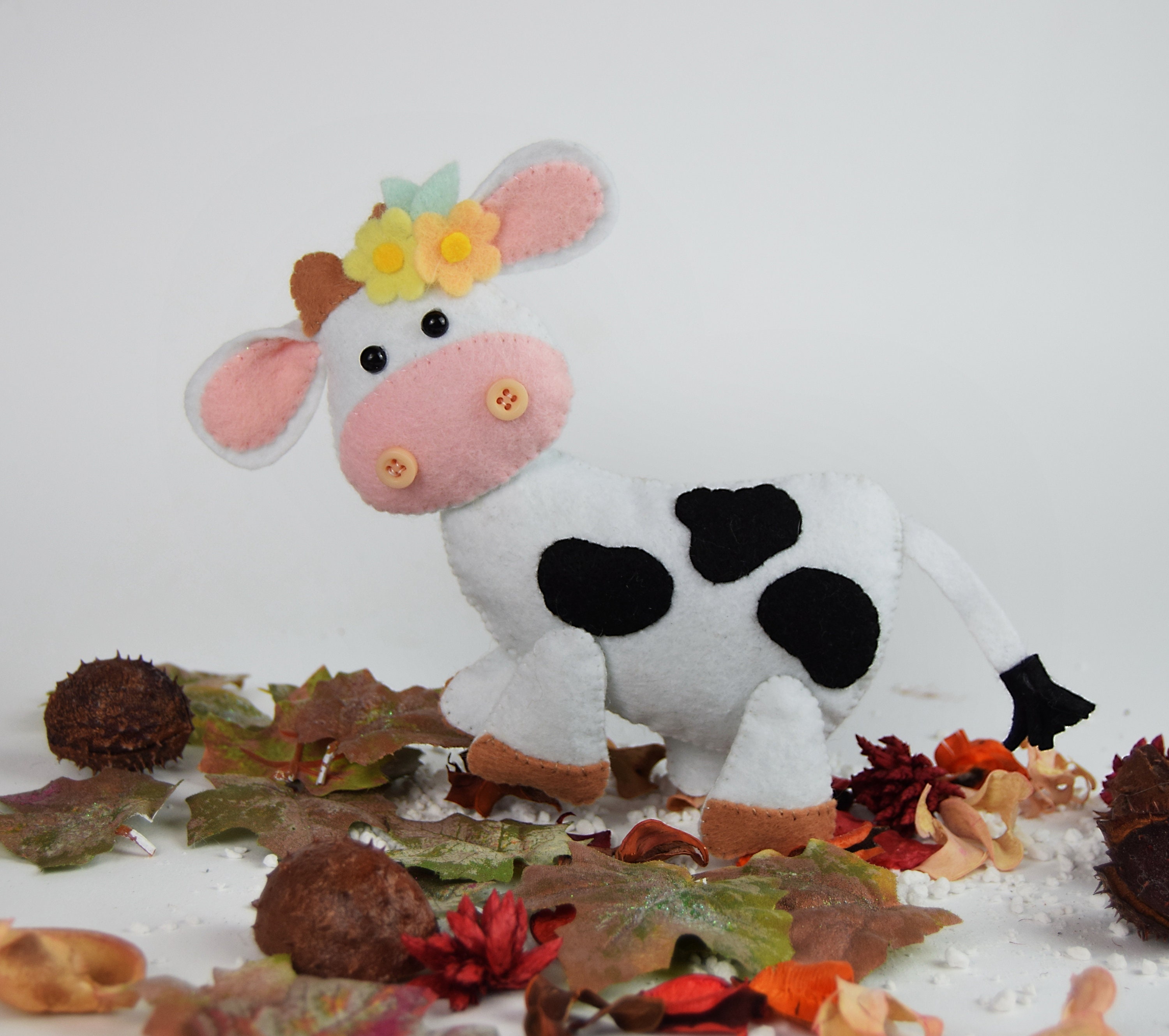 Cow Toy Pattern Download/cow Fawn Pattern Pdf/felt Stuffed Cow - Etsy UK