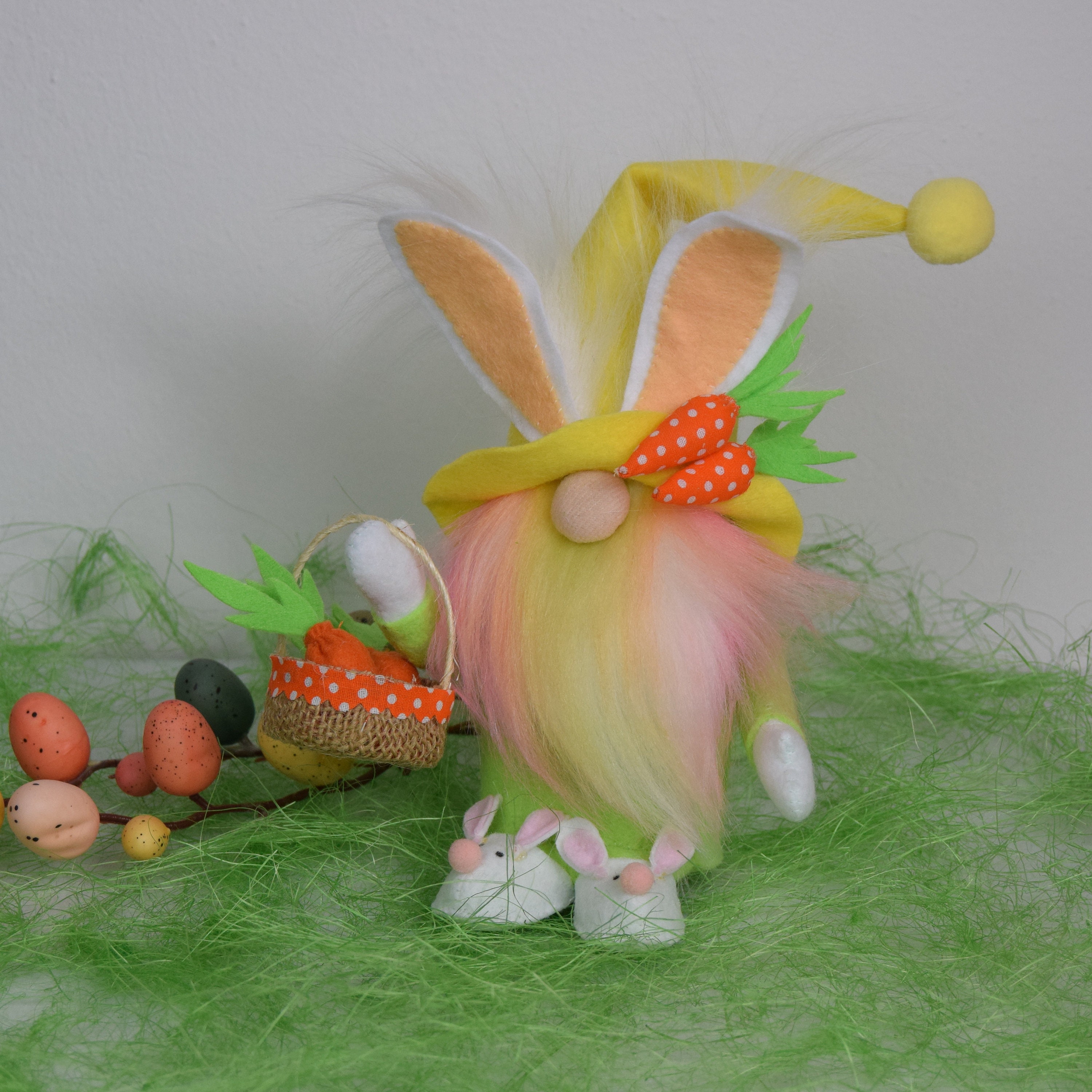 Bunny Easter Gnome Pdf Pattern/gnome Decor Pdf Download/pdf Tutorial ...