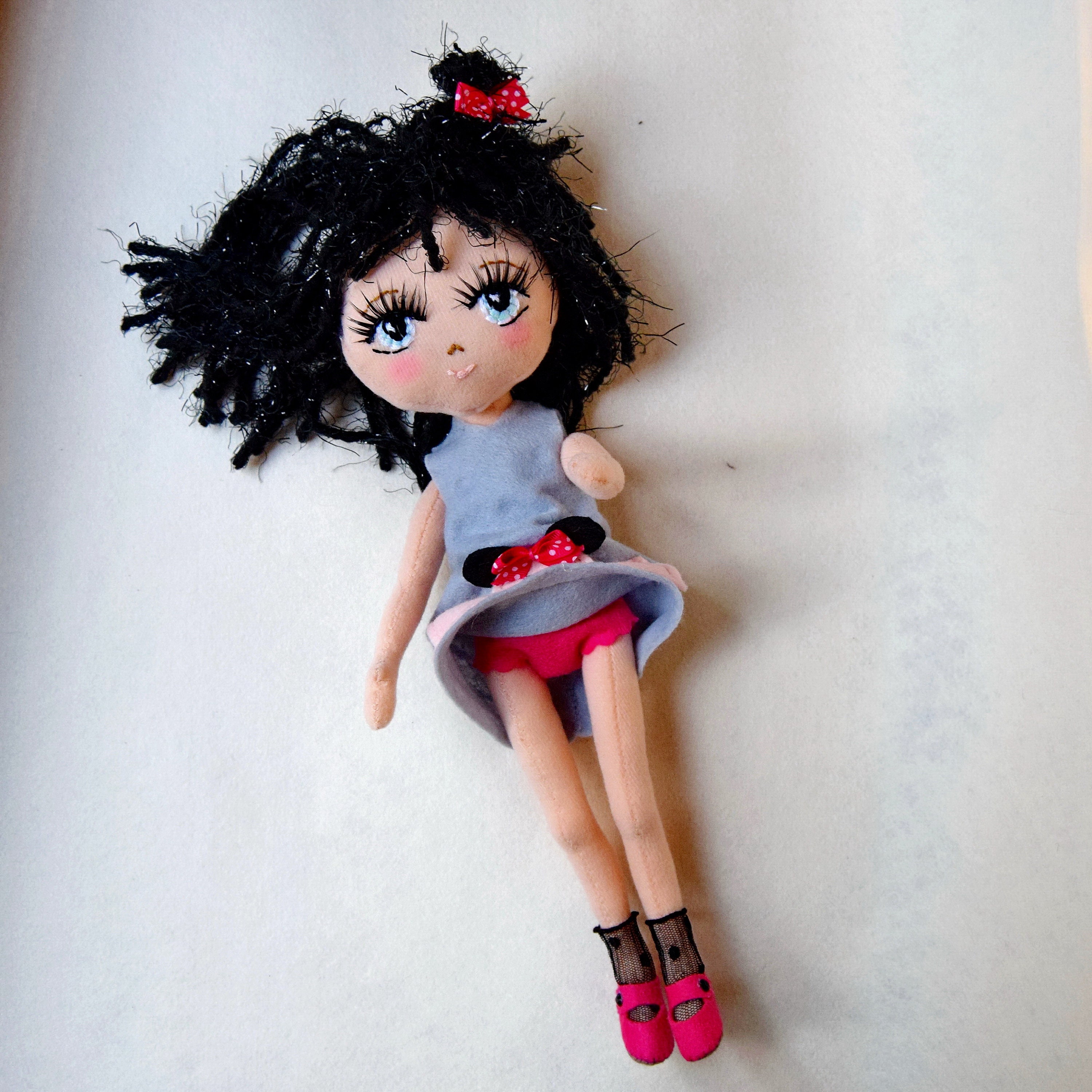 Textile Doll Pattern Tutorial/fabric Doll Pattern/skin Fabric | Etsy