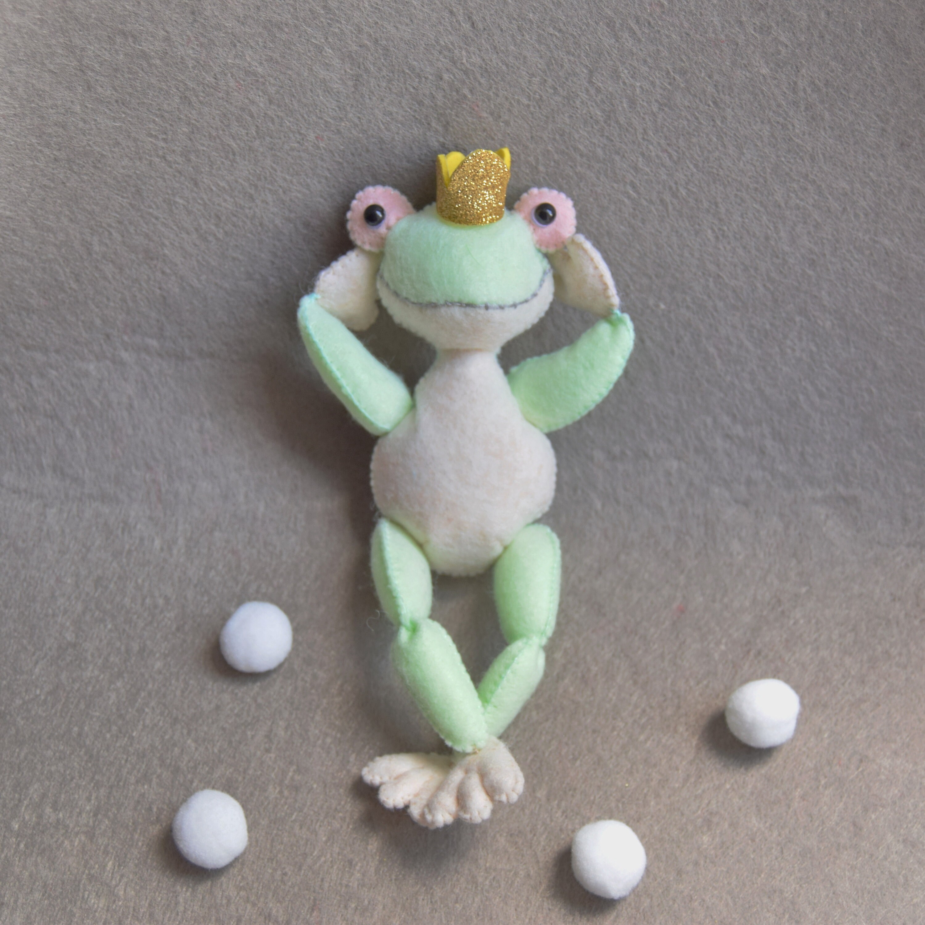 Frog Toy Pattern Download/felt Frog Pattern Pdf/felt Stuffed Frog ...