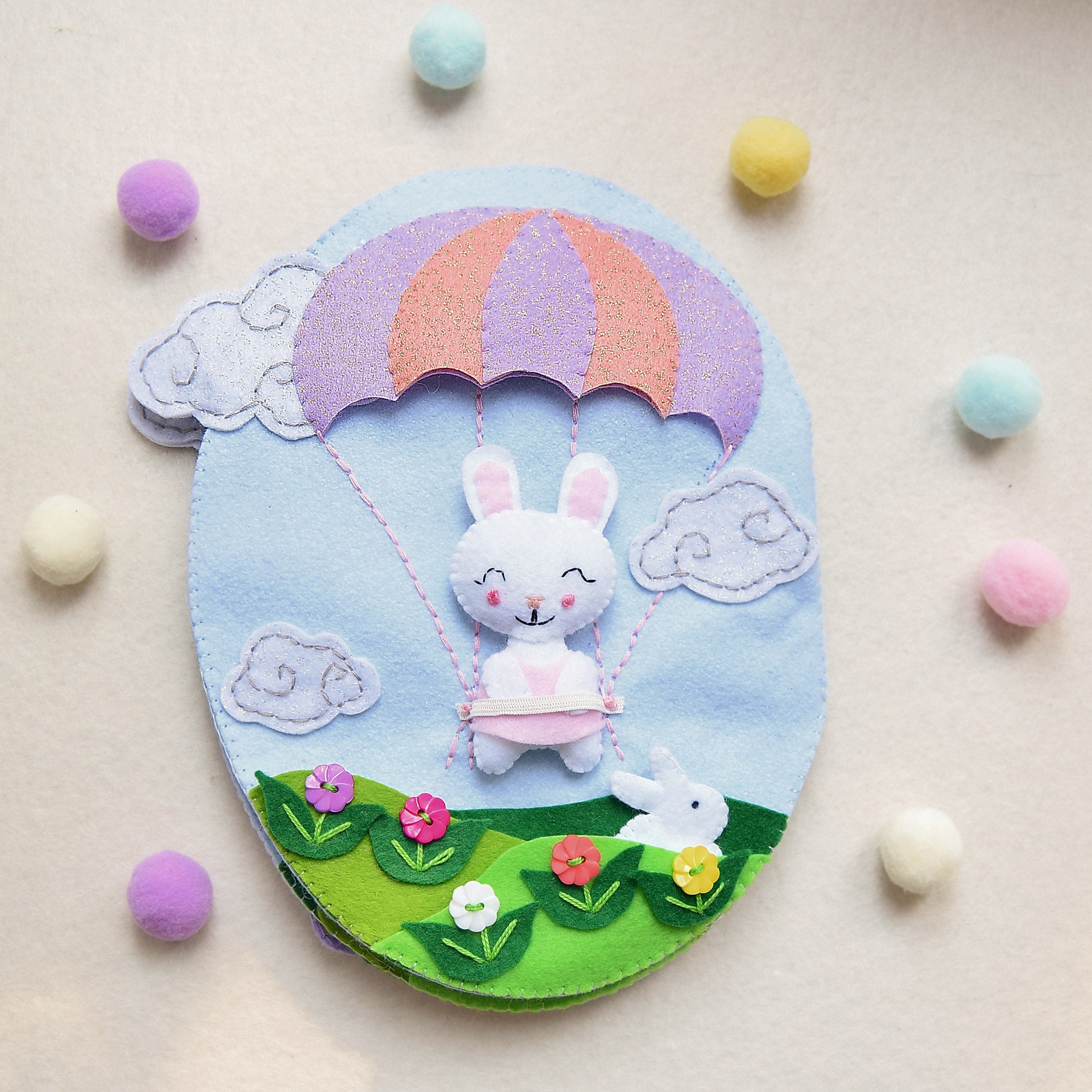 Soft Book Activity Hot Air Balloon/quiet Book Sewn Felt Pdf Download ...