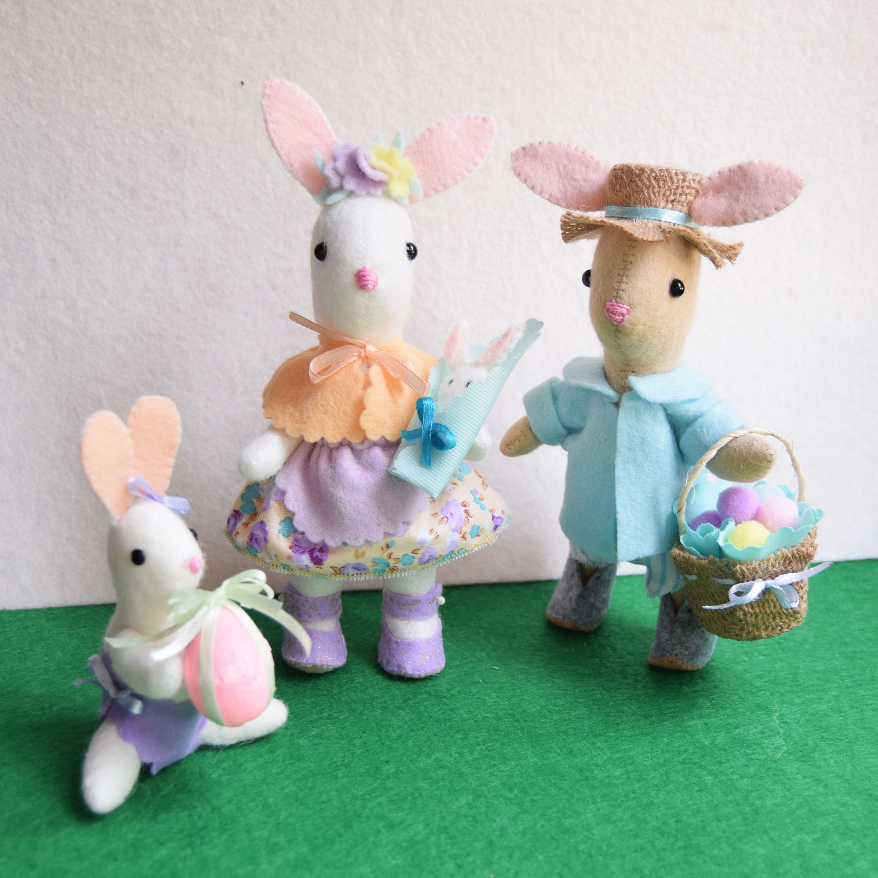 Easter Bunnies Pdf Pattern and Tutorial/easter Bunnies - Etsy