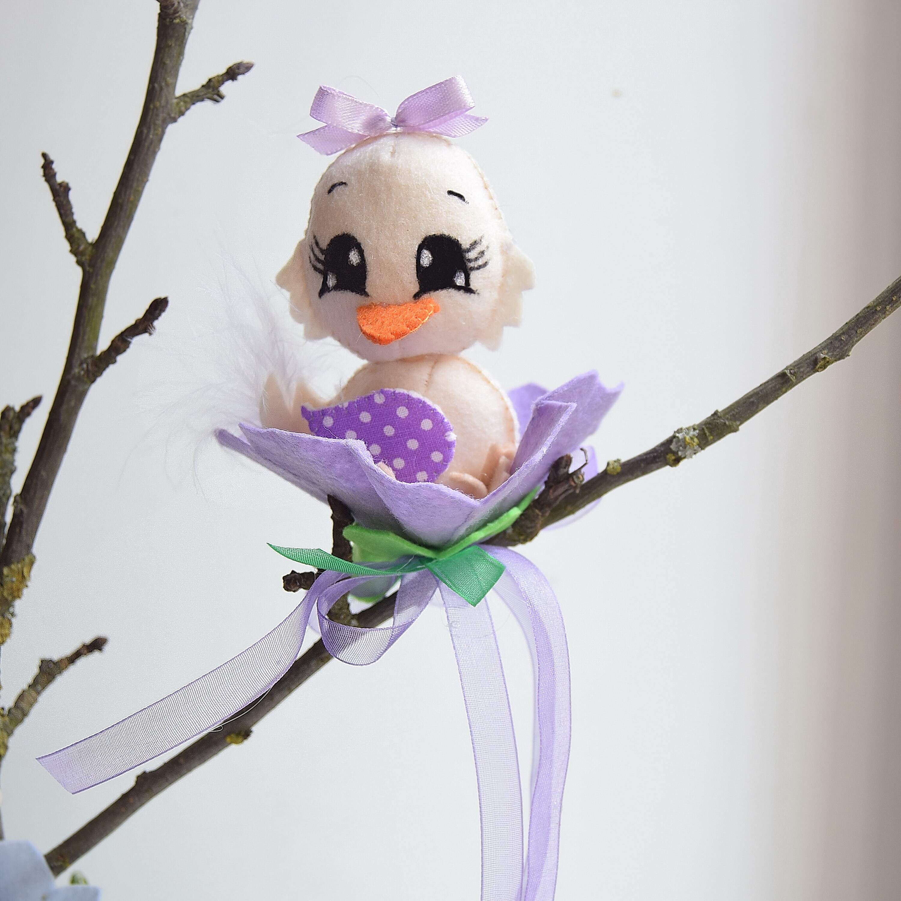 Easter Birds Decoration/felt Birds Pdf Pattern/felt Easter - Etsy