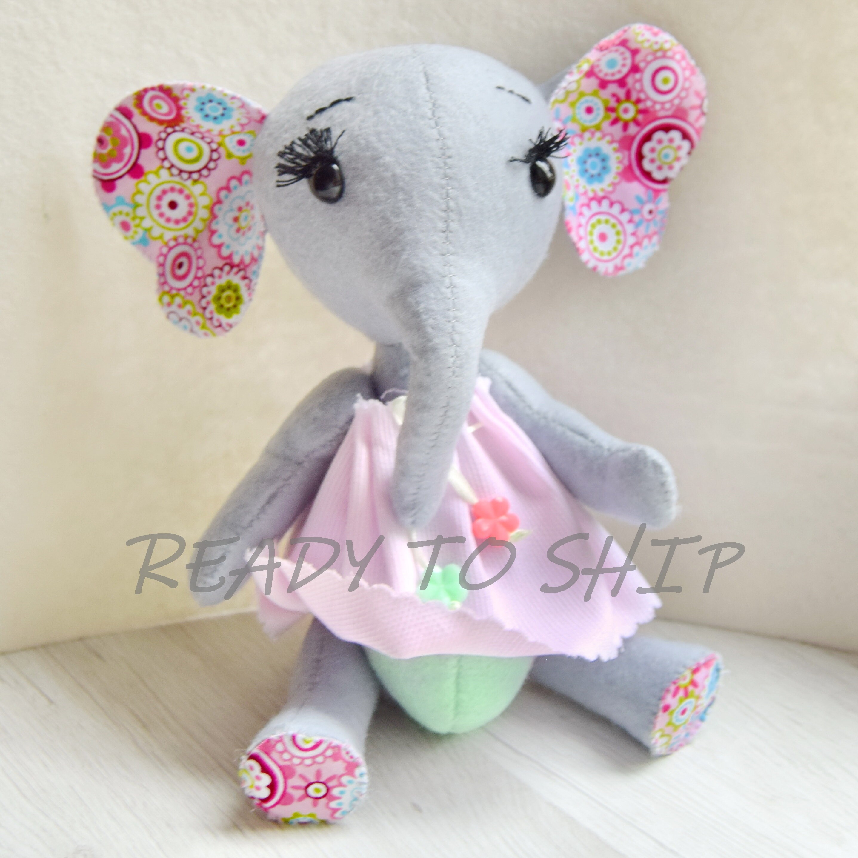 Elephant Doll Pdf /felt Elephant Doll Tutorial/felt Doll Diy/pdf ...