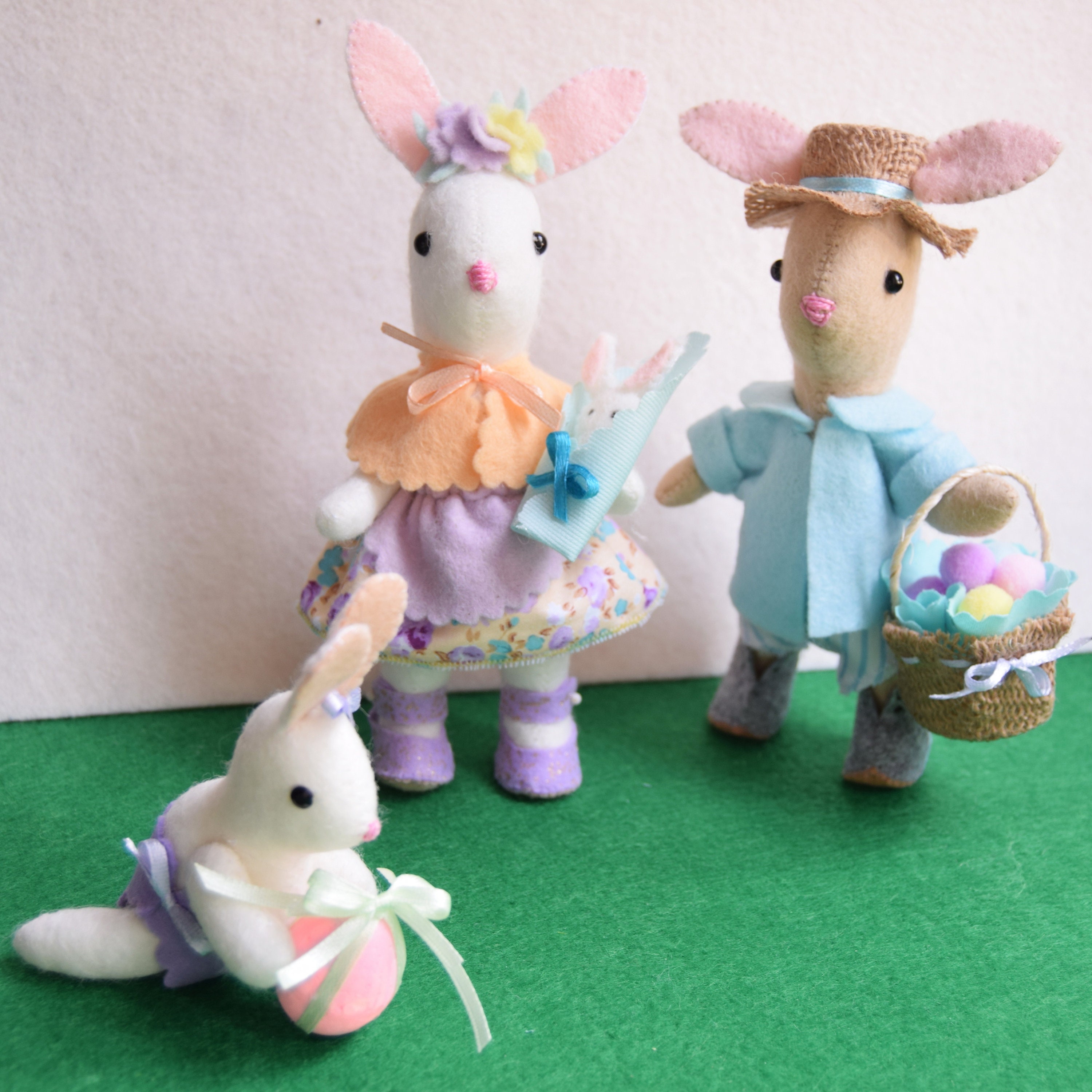 Easter Bunnies Pdf Pattern and Tutorial/easter Bunnies - Etsy