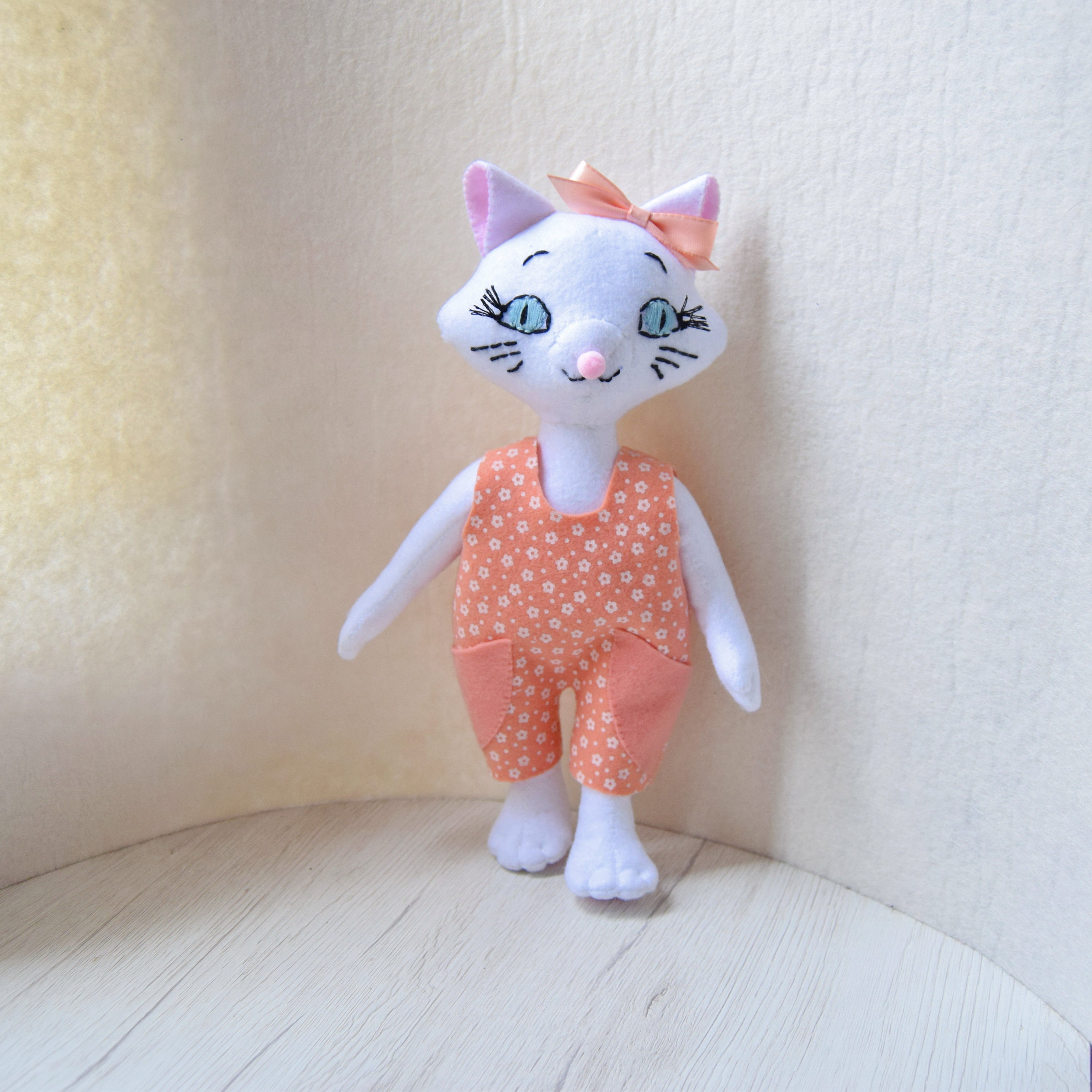 Kitty Doll Pdf /felt Kitty Doll Tutorial/felt Cat Doll Diy/pdf Pattern ...