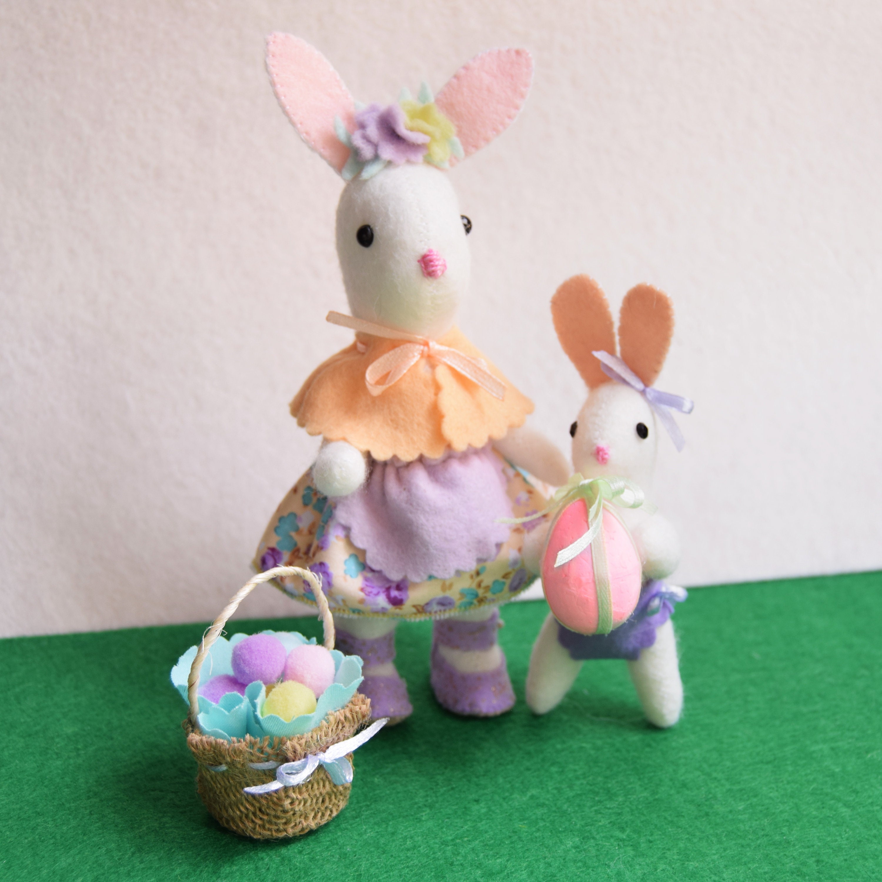 Easter Bunnies Pdf Pattern and Tutorial/easter Bunnies - Etsy