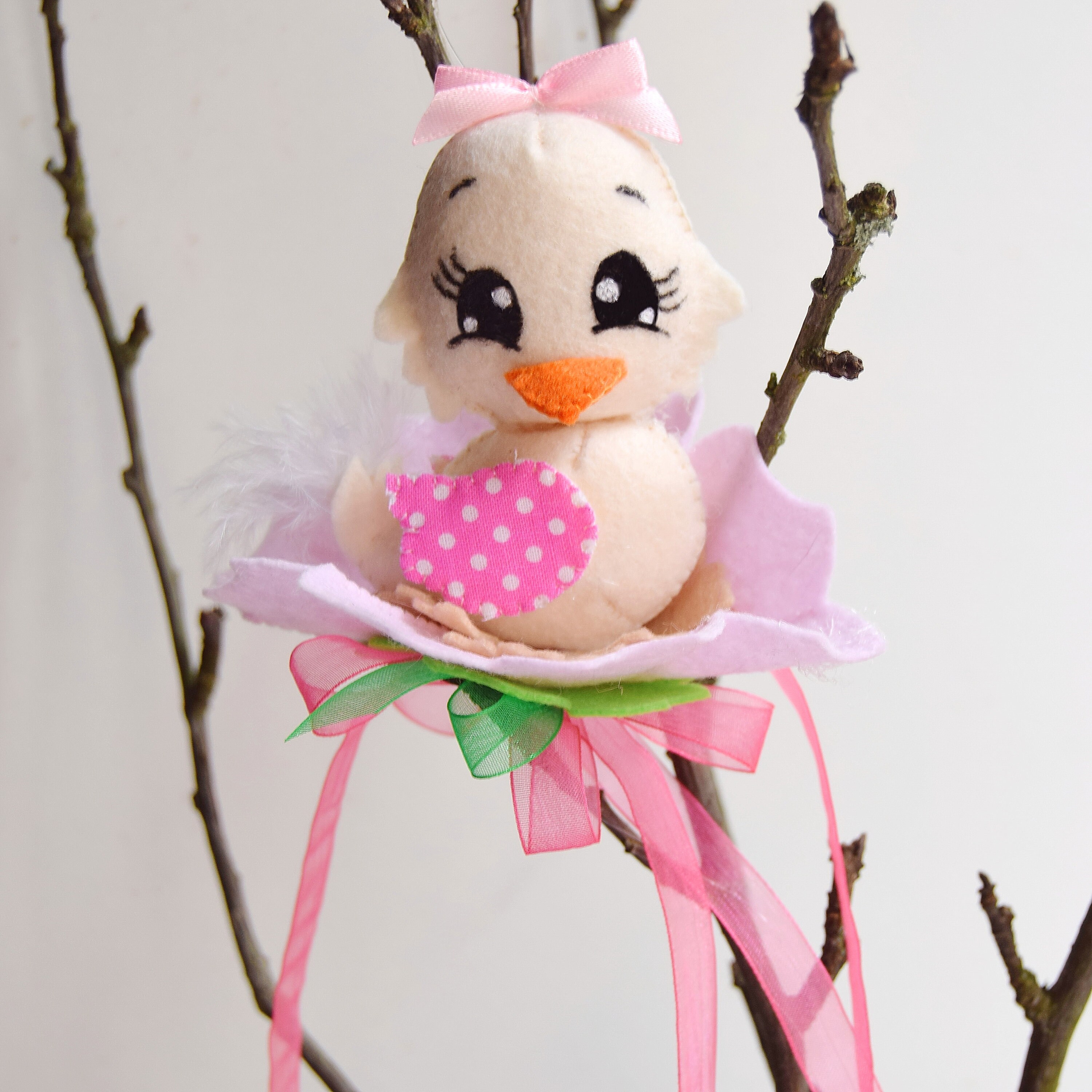 Easter Birds Decoration/felt Birds Pdf Pattern/felt Easter - Etsy