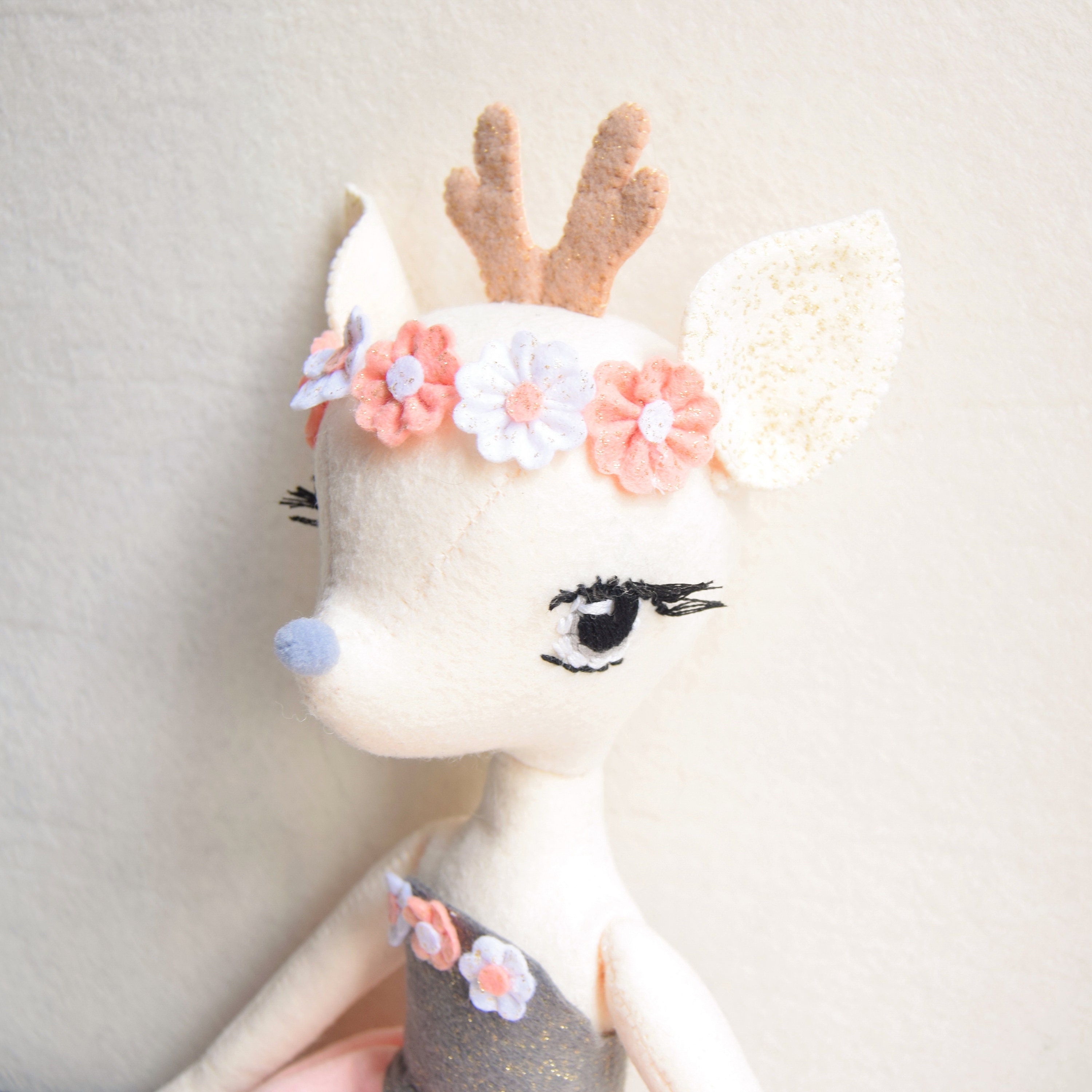 Kit Felt Fawn Doll/rag Doll Deer 16/kit Rag Doll Fawn - Etsy