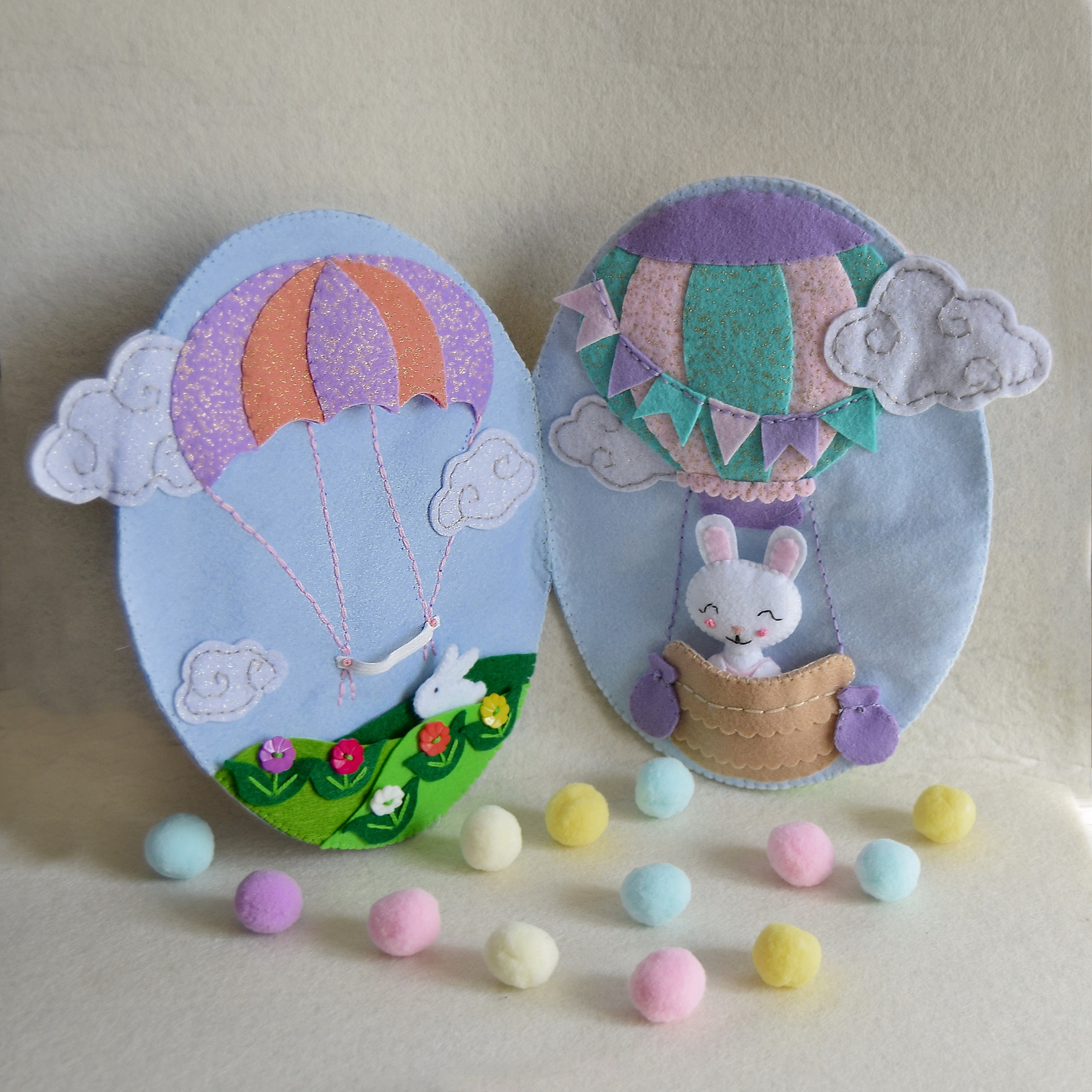 Soft Book Activity Hot Air Balloon/quiet Book Sewn Felt Pdf Download ...