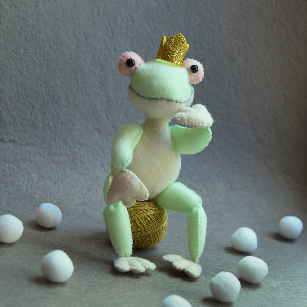 Frog Toy Pattern Download/felt Frog Pattern Pdf/felt Stuffed Frog ...