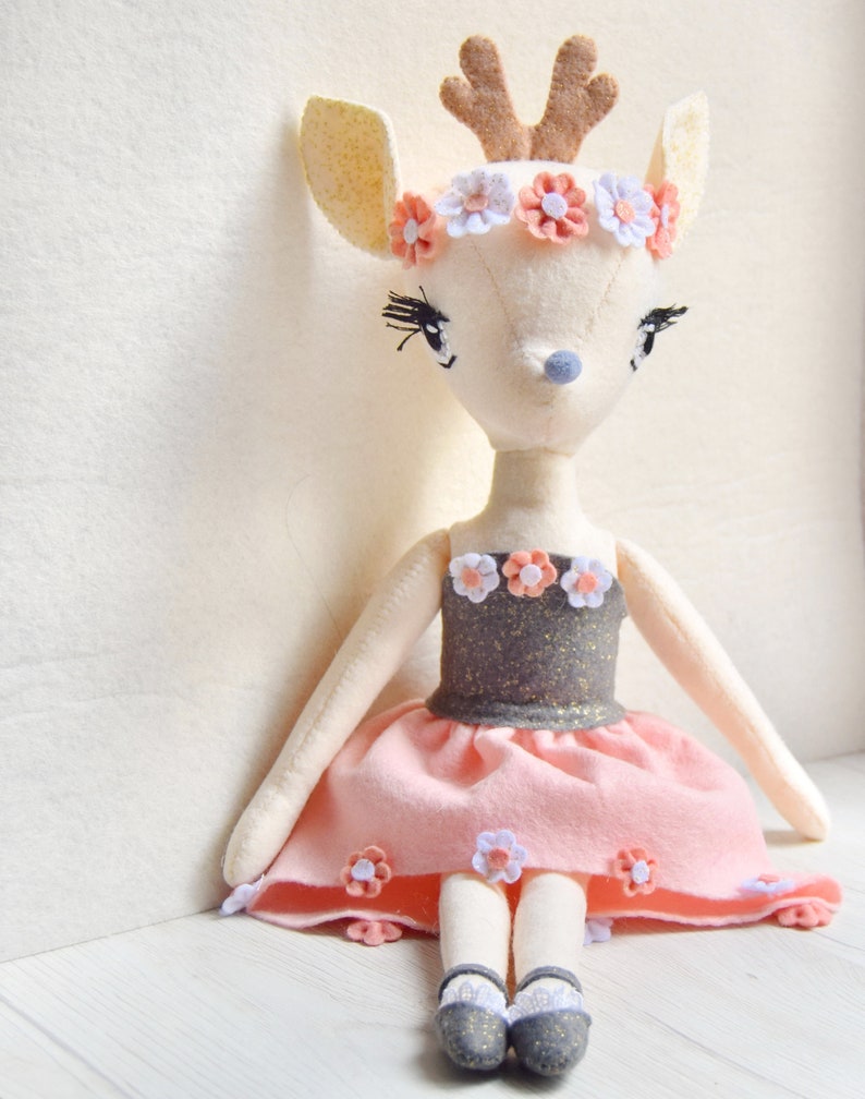 Fawn Doll Pdf /felt Deer Doll Tutorial/felt Fawn Doll Diy/pdf - Etsy