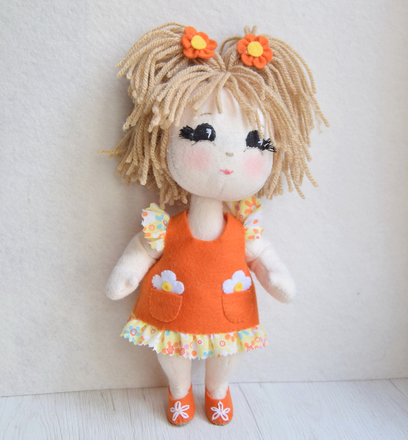 Cloth Doll Pdf /felt Doll Tutorial/felt Doll Diy/pdf Pattern - Etsy