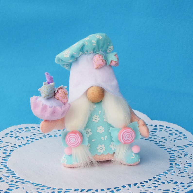Gnome Cake Chef PDF Pattern/pdf Pattern and Tutorial Sewing Felt Gnome ...