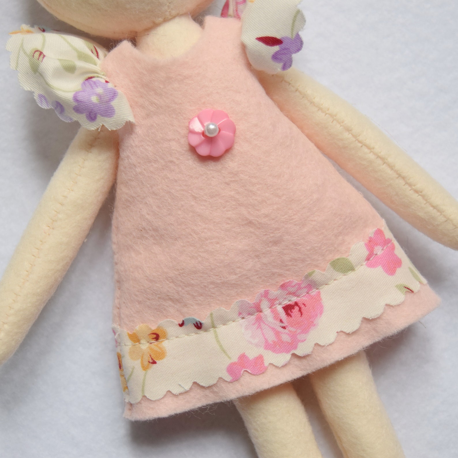Bunny Doll Pdf /felt Bunny Doll Tutorial/felt Doll Diy/pdf - Etsy