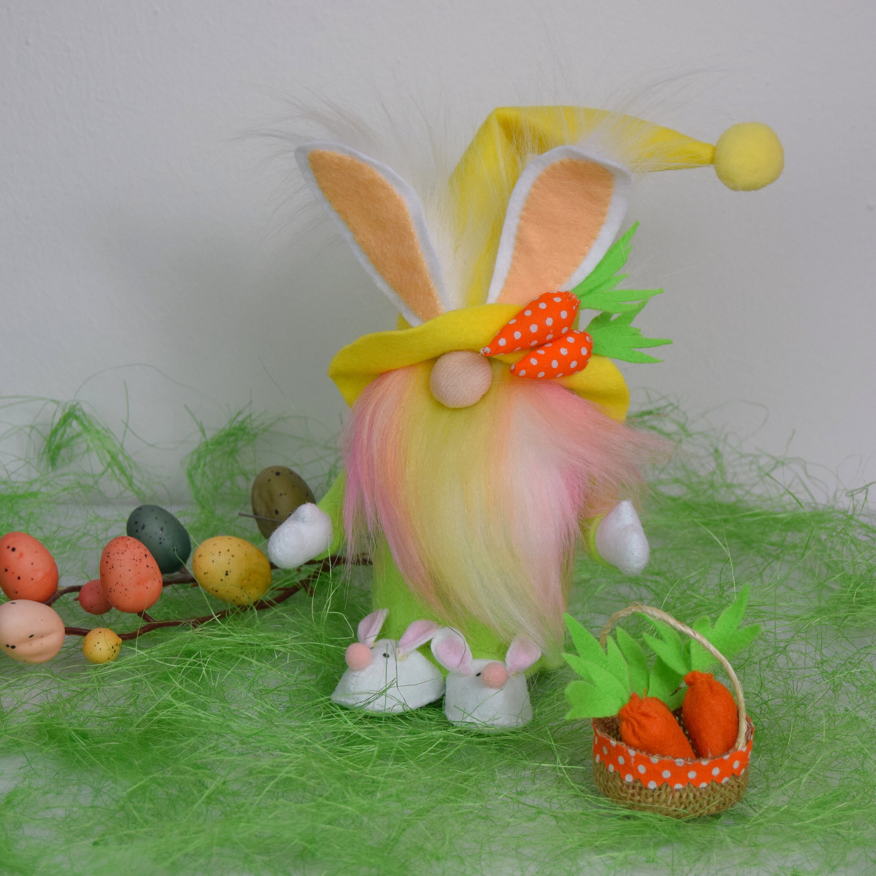 Bunny Easter Gnome Pdf Pattern/gnome Decor Pdf Download/pdf Tutorial ...