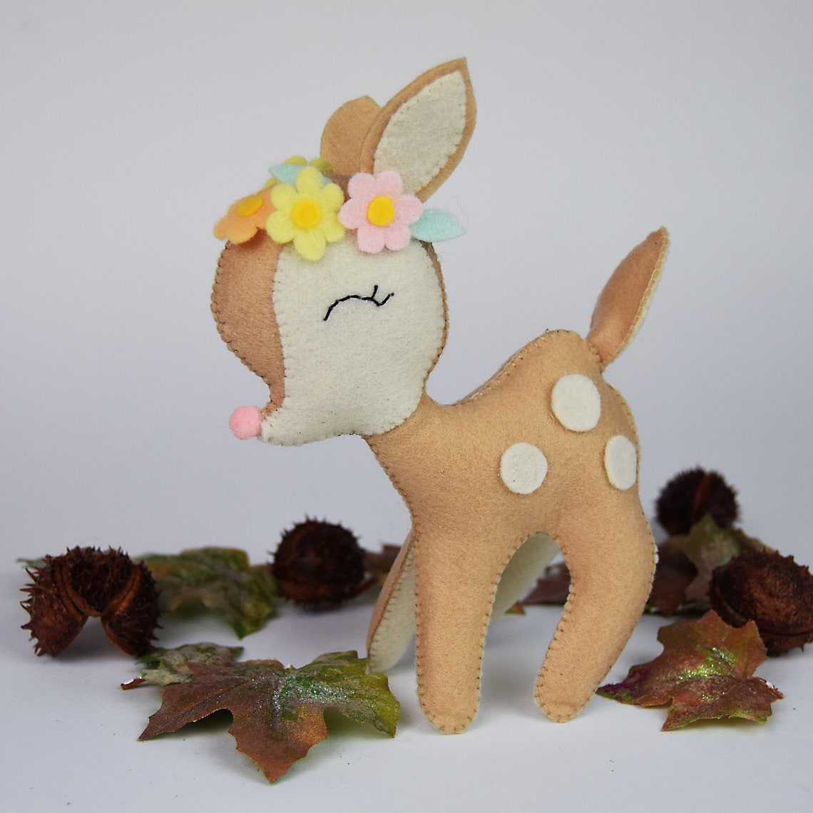 Fawn Toy Pattern Download/felt Fawn Pattern Pdf/felt Stuffed Deer ...