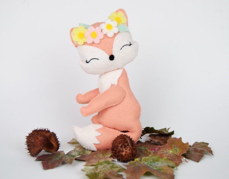 Fox Toy Pattern Download/felt Fox Pattern Pdf/felt Stuffed Fox - Etsy