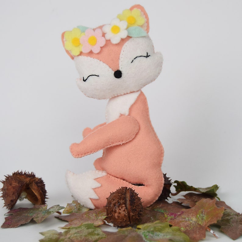 Fox Toy Pattern Download/felt Fox Pattern Pdf/felt Stuffed Fox - Etsy