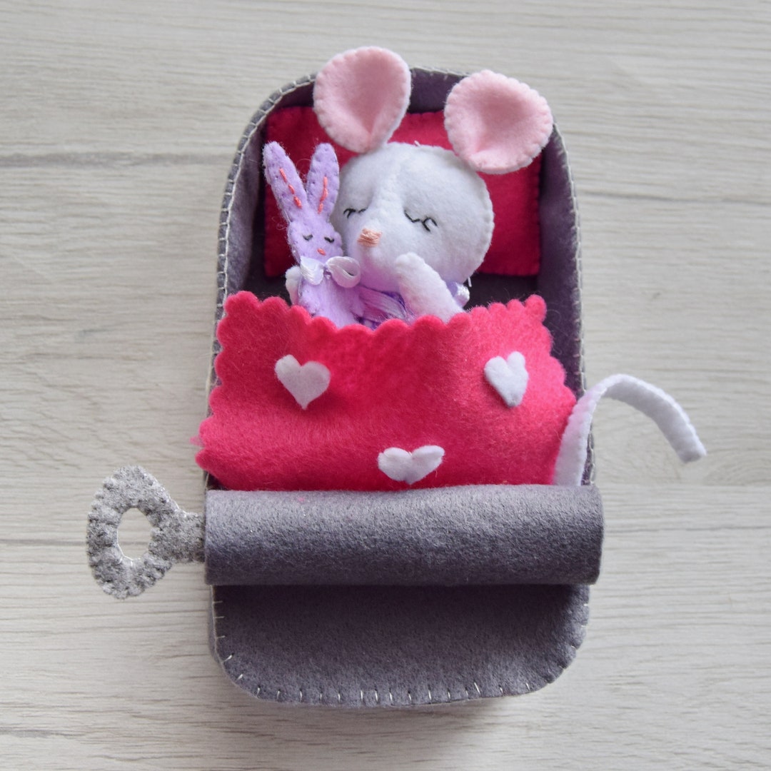 Tiny Mouse Pdf Pattern/mouse Doll Pdf Pattern/stuffed Felt Mouse Pdf ...