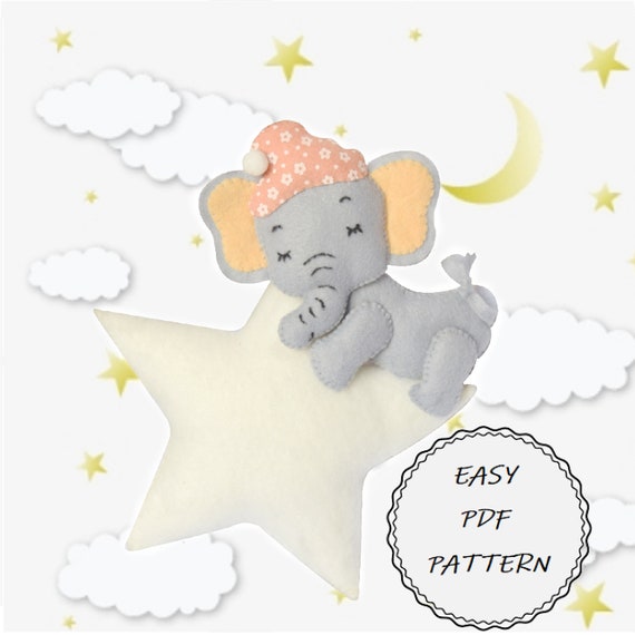 Elephant Pdf Pattern/baby Mobile Elephant Pdf Pattern/diy Baby | Etsy