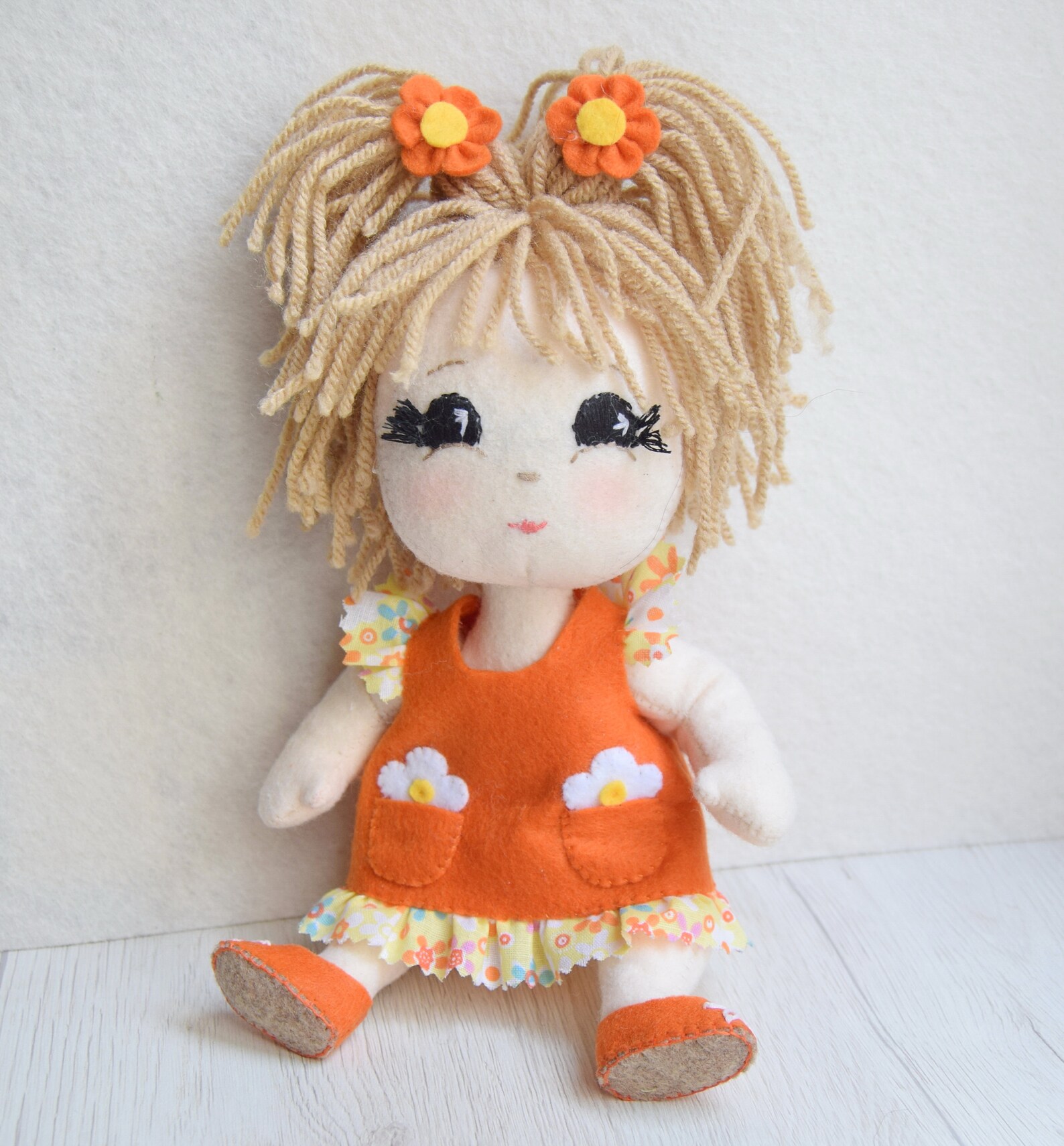 Cloth Doll Pdf /felt Doll Tutorial/felt Doll Diy/pdf Pattern - Etsy