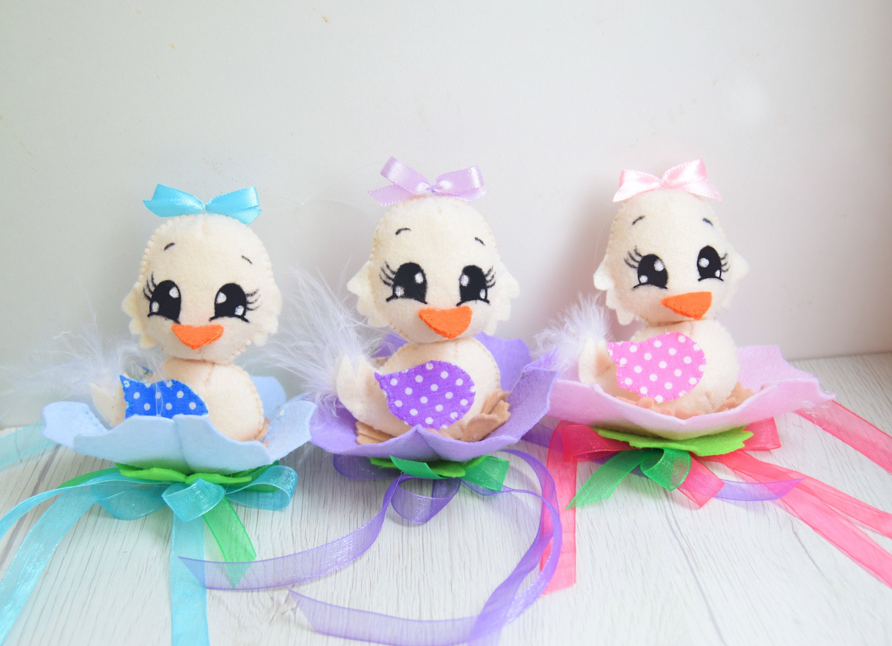 Easter Birds Decoration/felt Birds Pdf Pattern/felt Easter - Etsy