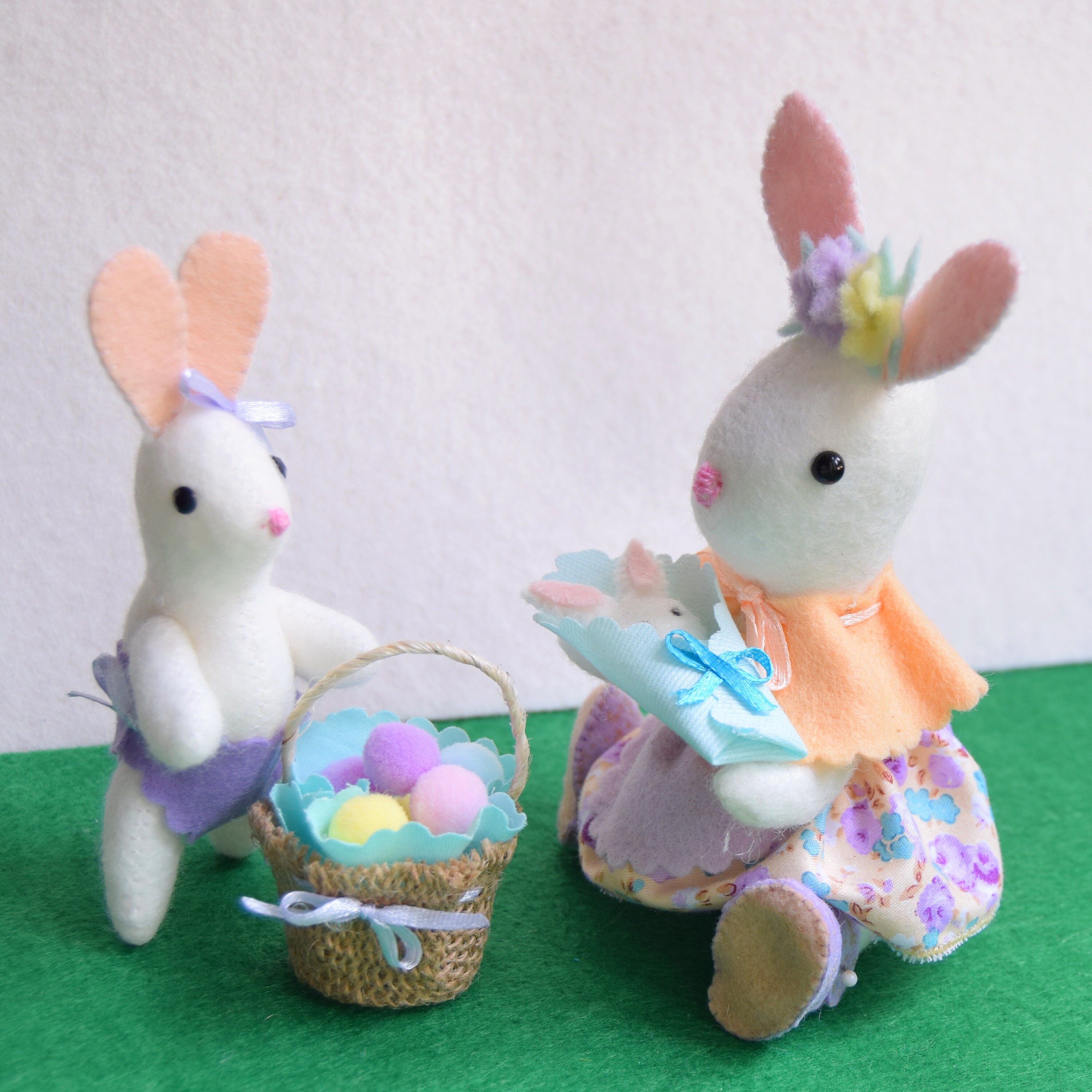 Easter Bunnies Pdf Pattern and Tutorial/easter Bunnies - Etsy