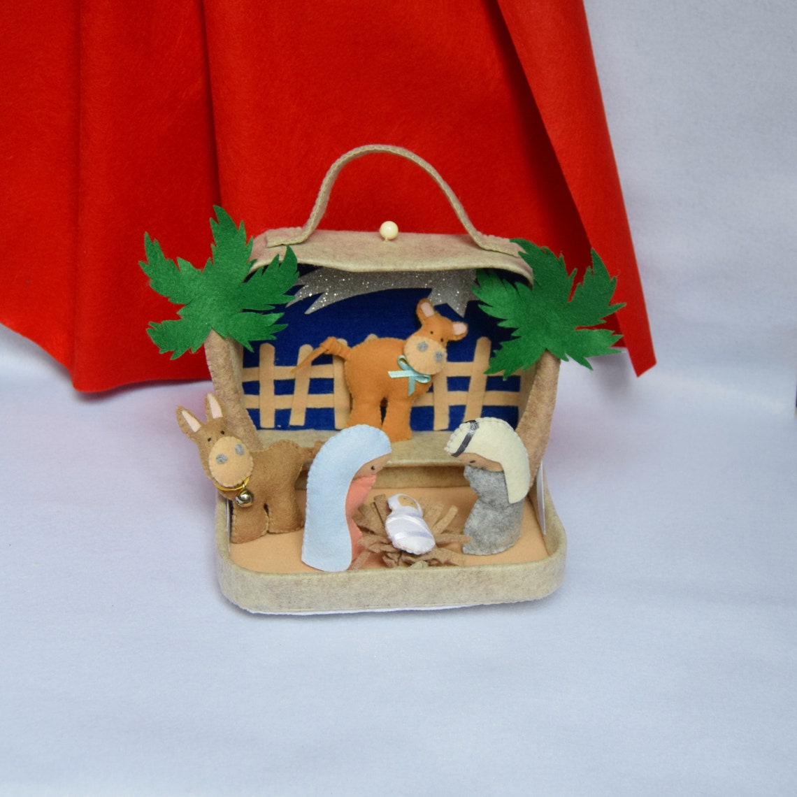Kit Diy nativity in suitcase/Sewing kit Diy felt nativity/Kit | Etsy