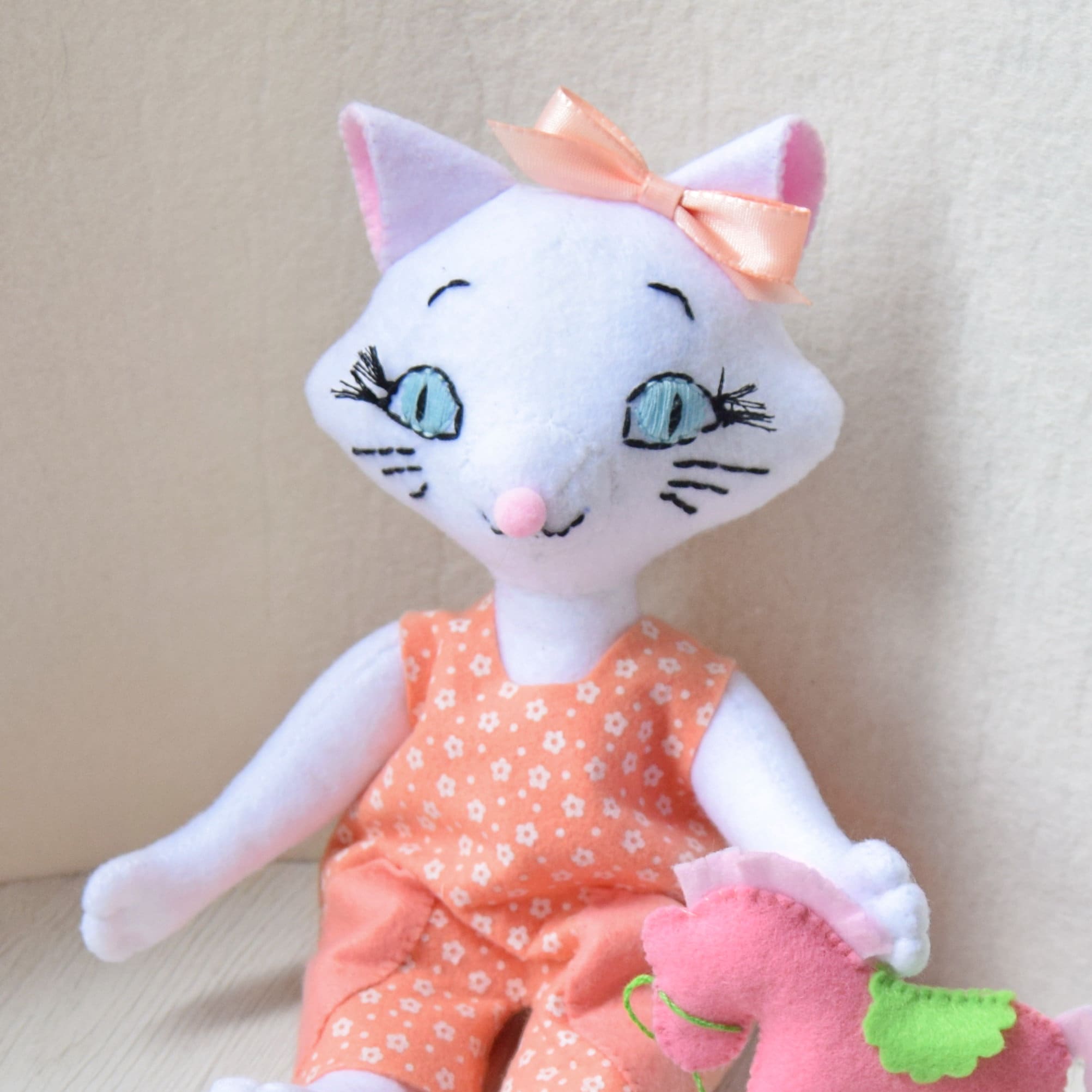 Kitty Doll Pdf /felt Kitty Doll Tutorial/felt Cat Doll Diy/pdf Pattern ...