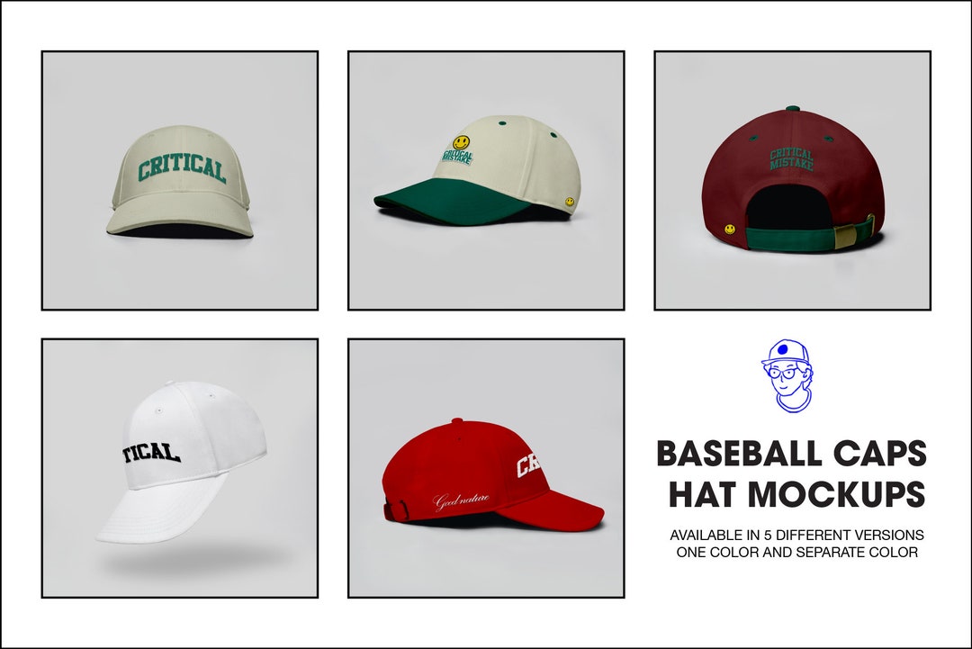 Baseball Cap Mockups Template - Etsy