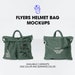 Vintage Retro Flyers Helmet Bag Military Mockups - Etsy