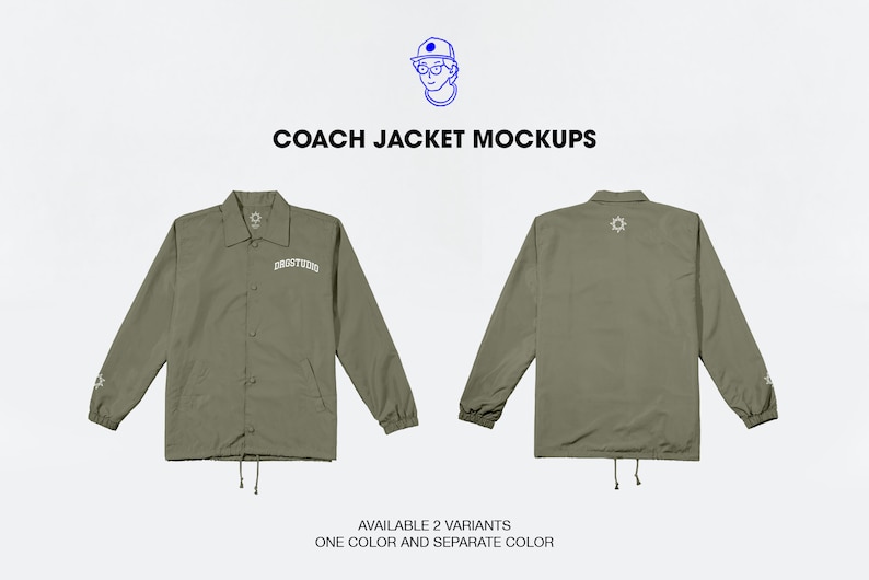 Coach Jacket Mockups - Etsy