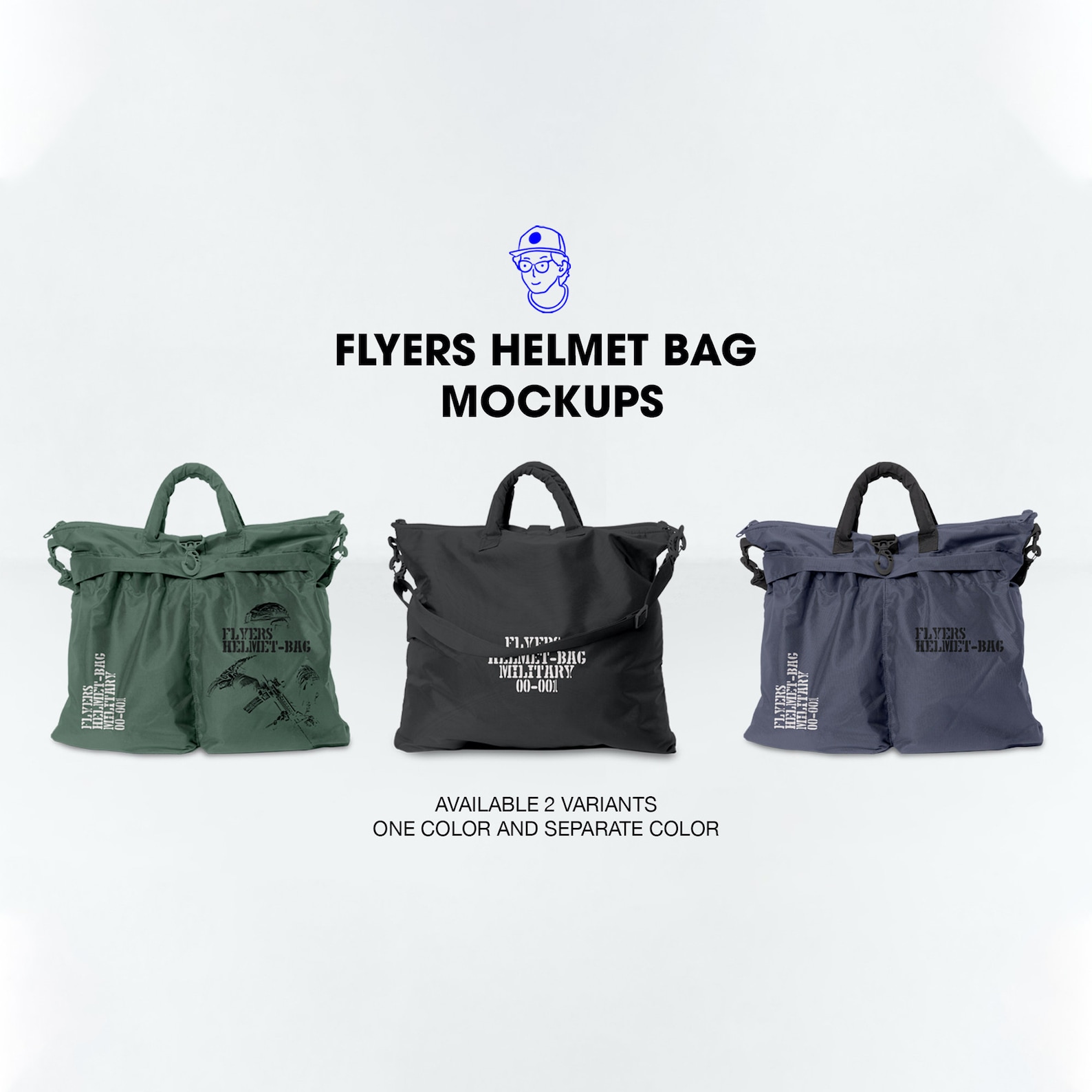 Vintage Retro Flyers Helmet Bag Military Mockups - Etsy