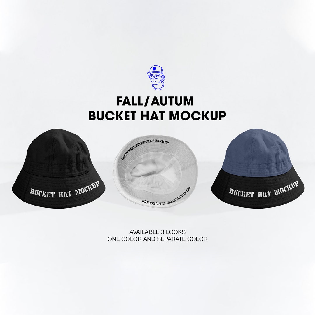 Vintage Retro Bucket Hat Mockups Vol 2 - Etsy