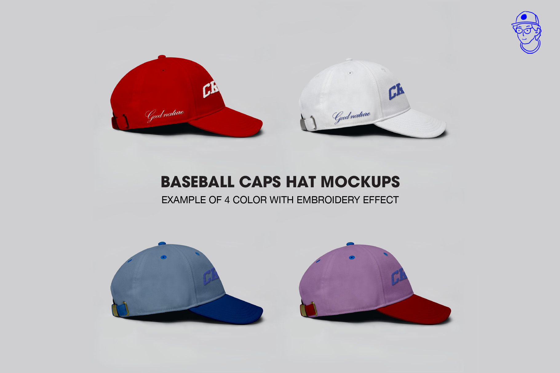 Baseball Cap Mockups Template - Etsy
