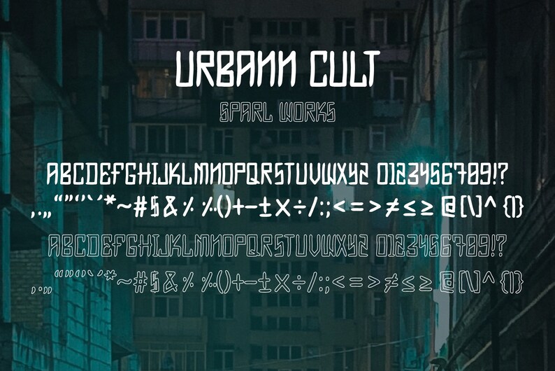 Urbann Cult Font - Etsy